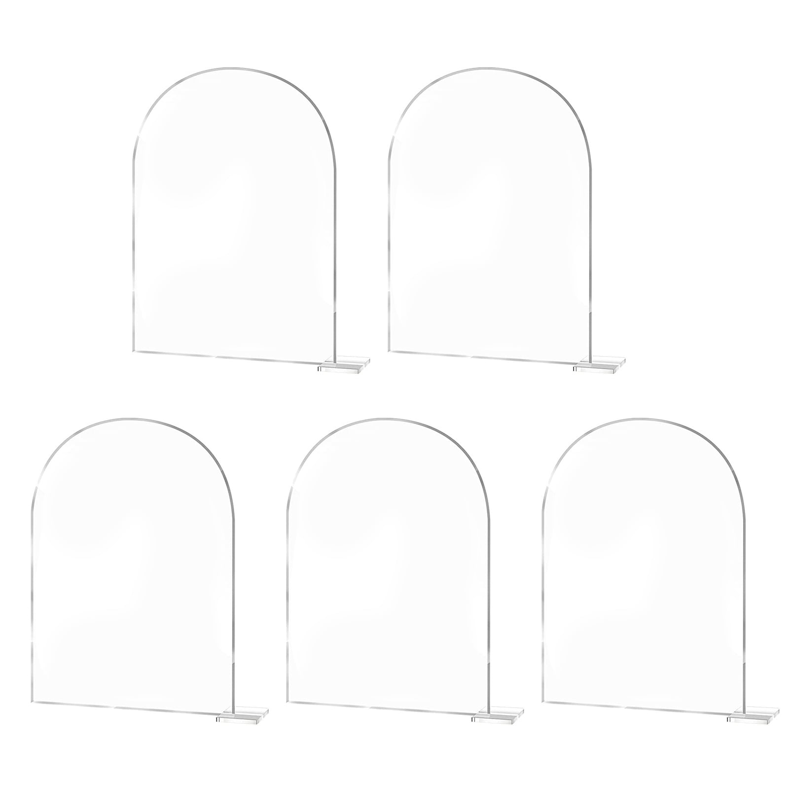 Acahhotxx 5 Pack Clear Acrylic Seat Cards Place Cards Numbered Table ...