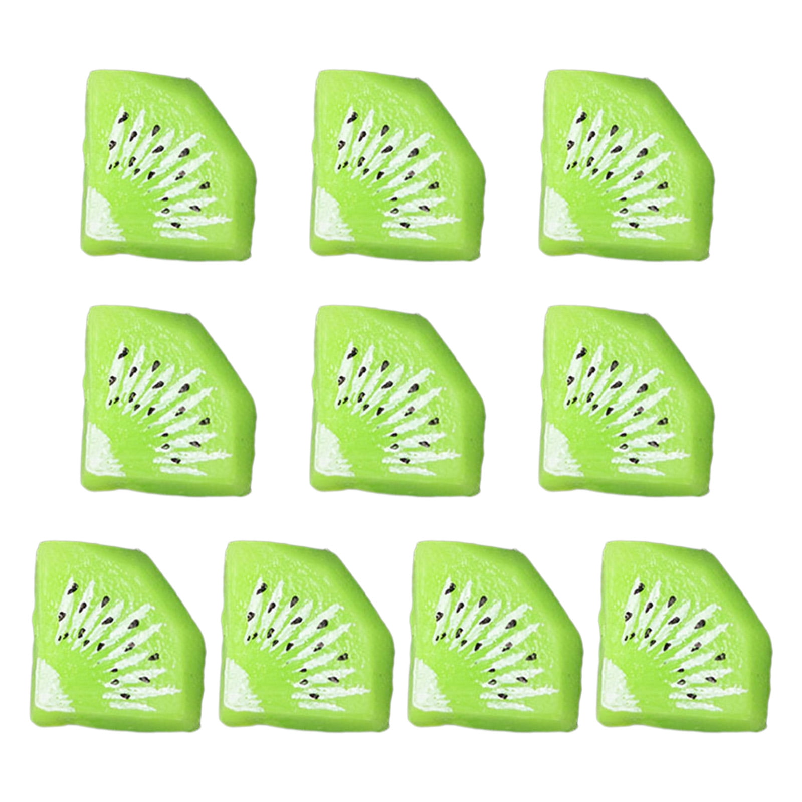 Acahhotxx Artificial Kiwifruit Slices Colorful Fake Fruit Blocks Double ...