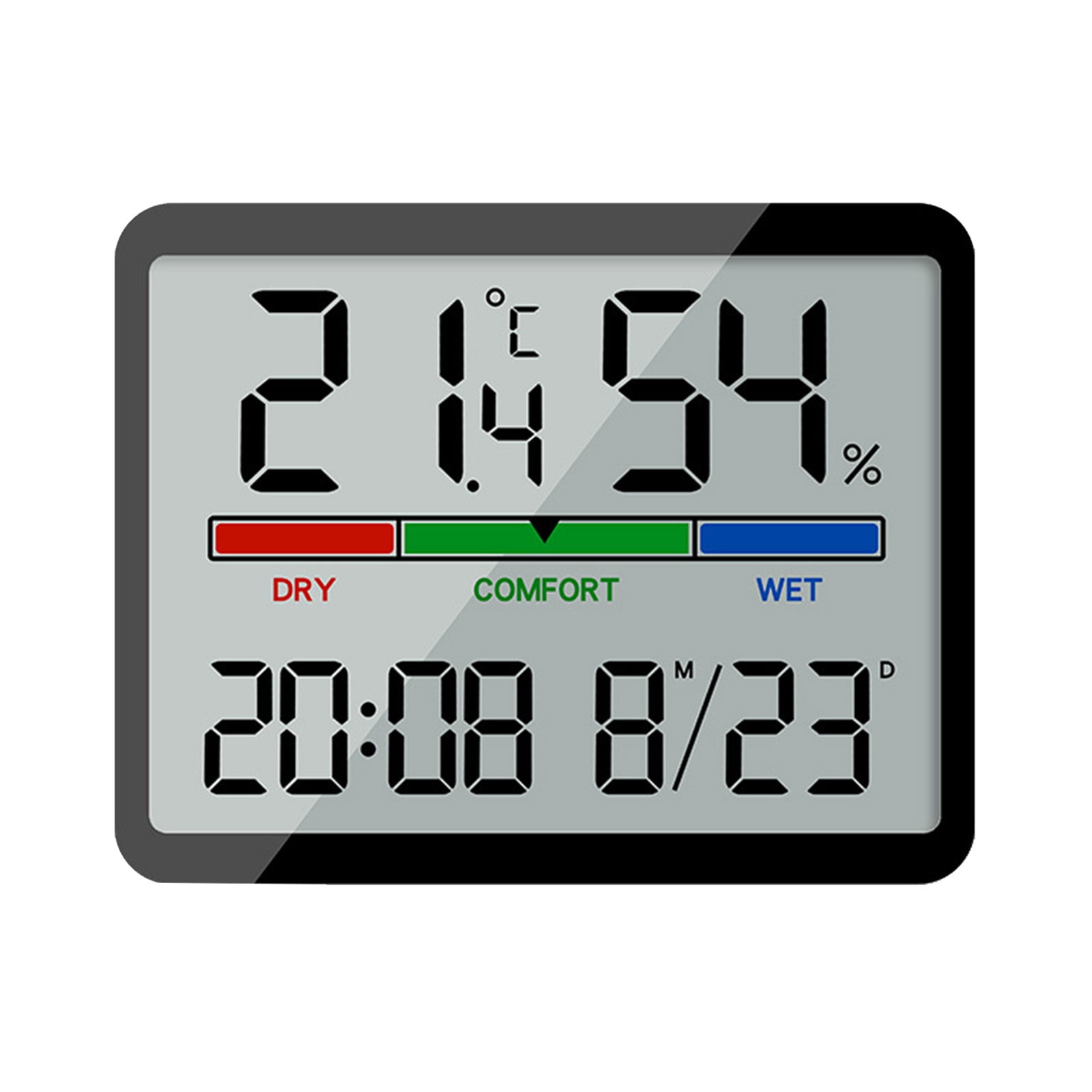 Acahhotxx Atomic Clock, Digital Wall Clock Large Display, Date ...