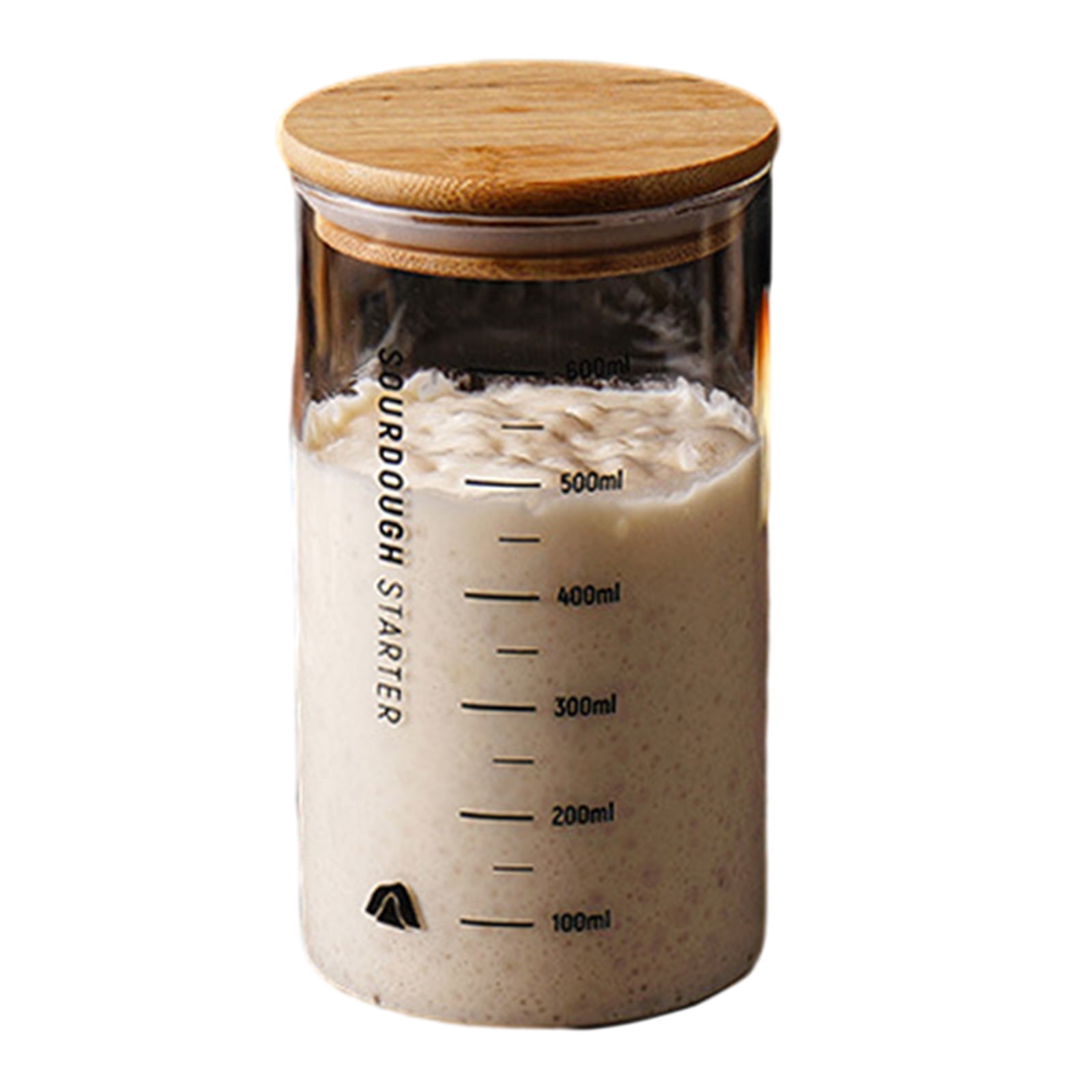 Acahhotxx Baking Containers, Sourdough Starter Container Clear Glass ...