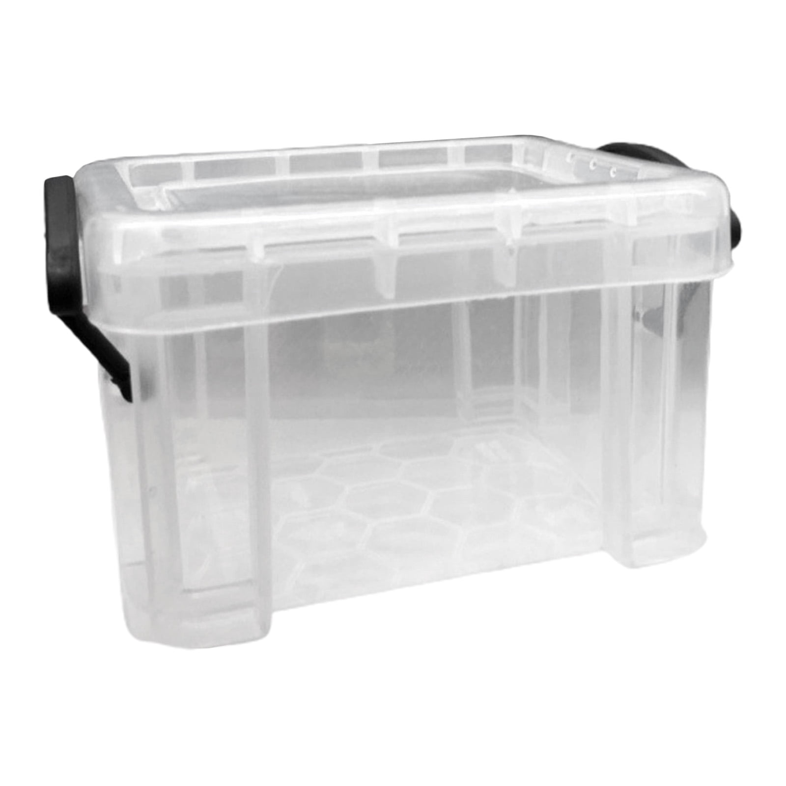 Acahhotxx Clear Storage, Small Box with Locking Lid Container for ...