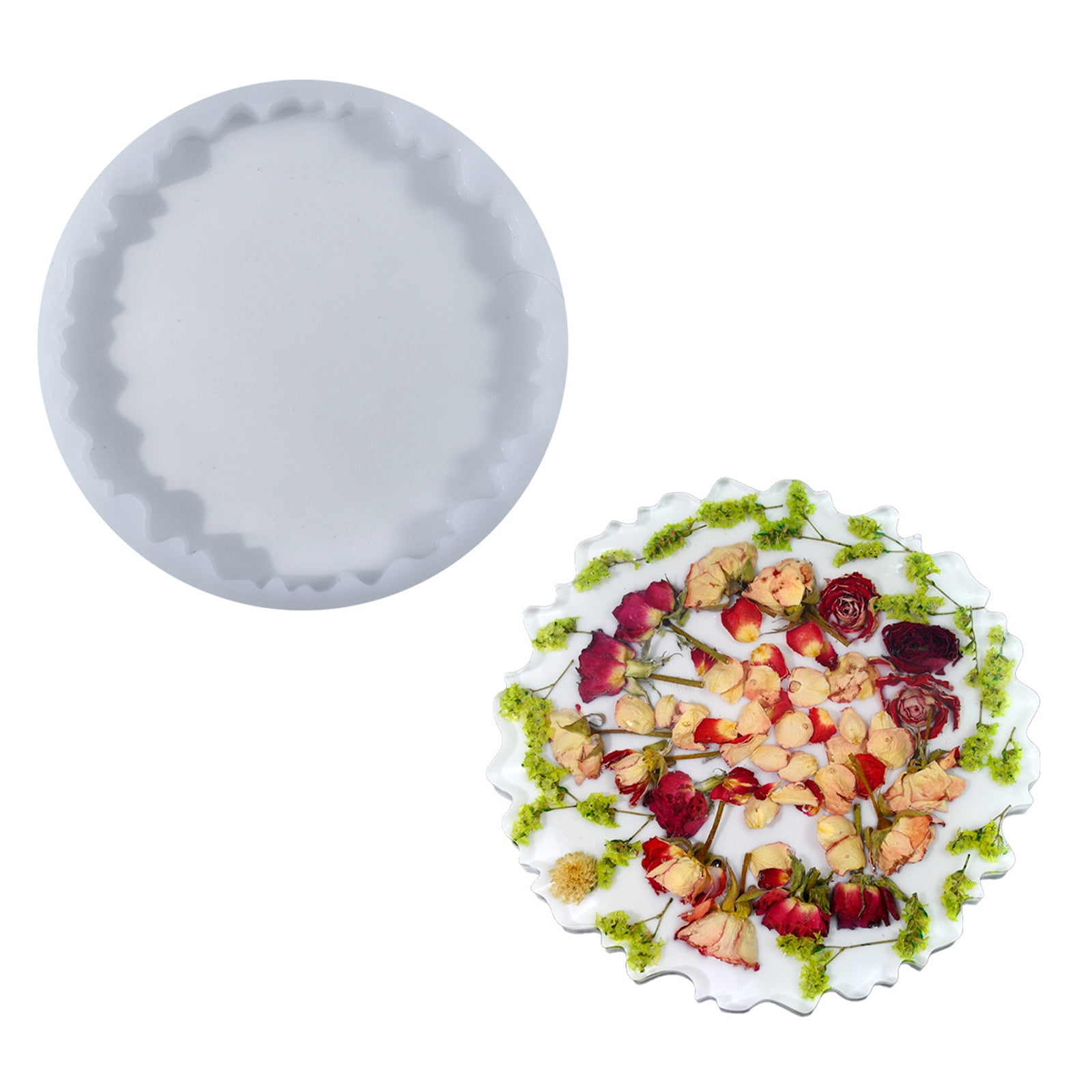 Acahhotxx Coasters Molds, Resin Moulds Irregular Shape Resin Cup Pad ...