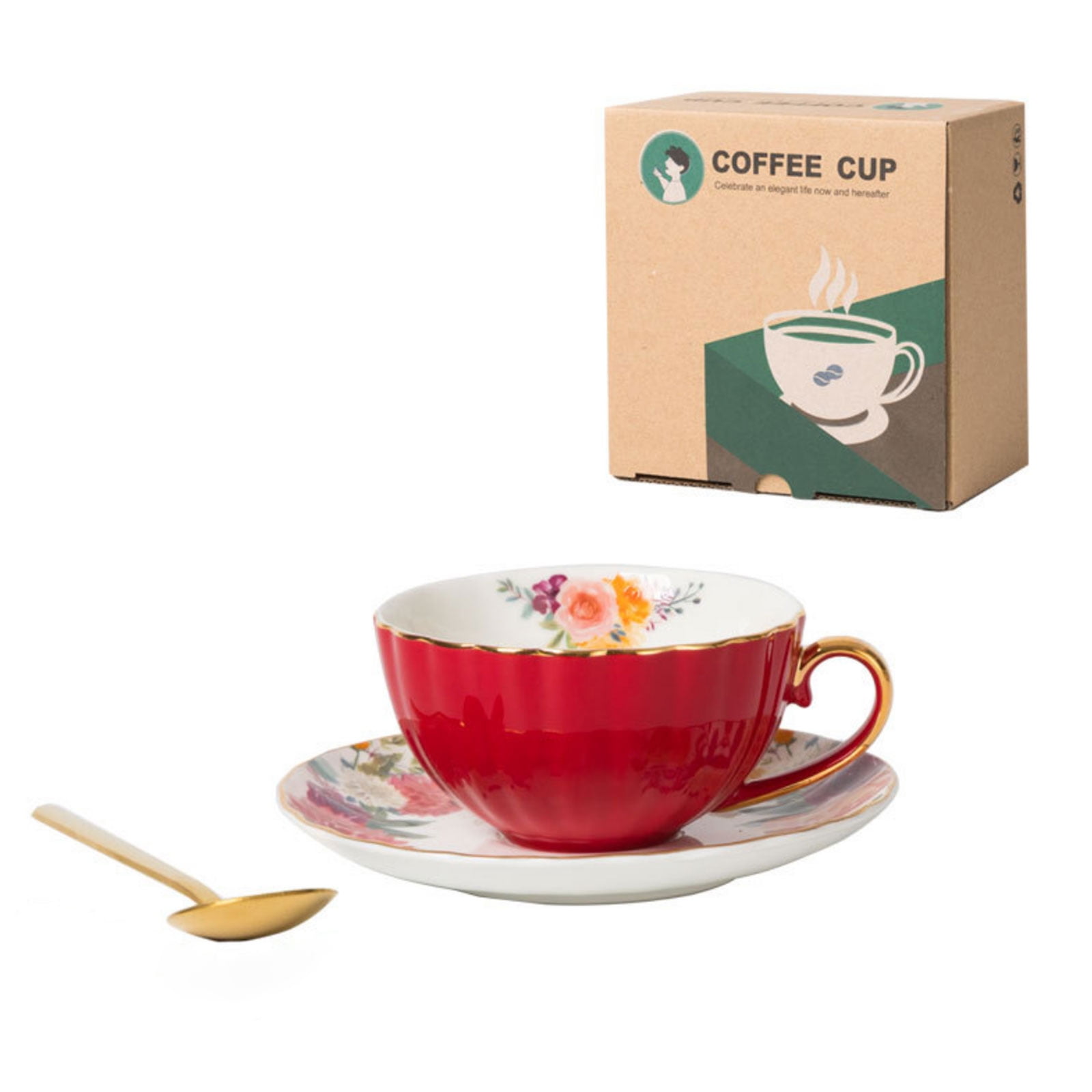 Acahhotxx Coffee Cup, Elegant European Styles Coffee Cup Elegant New ...