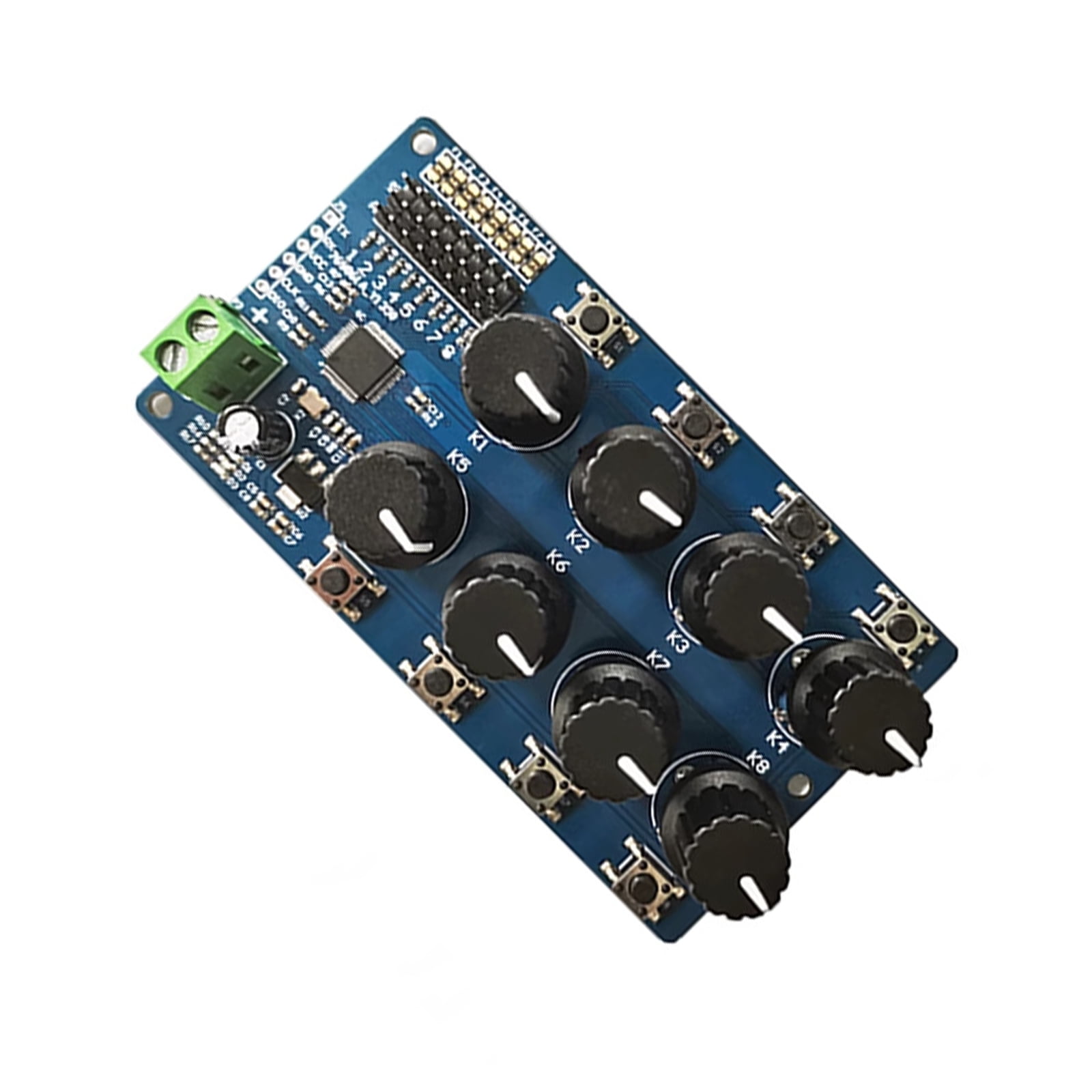 Acahhotxx Controller Module, 8 Channel Servo Controller Debugging Board with Manual Knob and ...