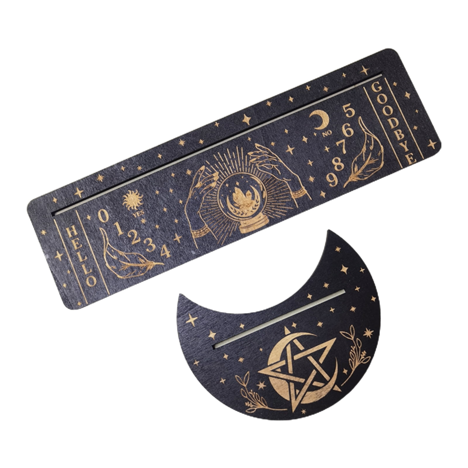 Acahhotxx Display Card, Wooden Tarot Card Stand Holder Moon Phases Base ...