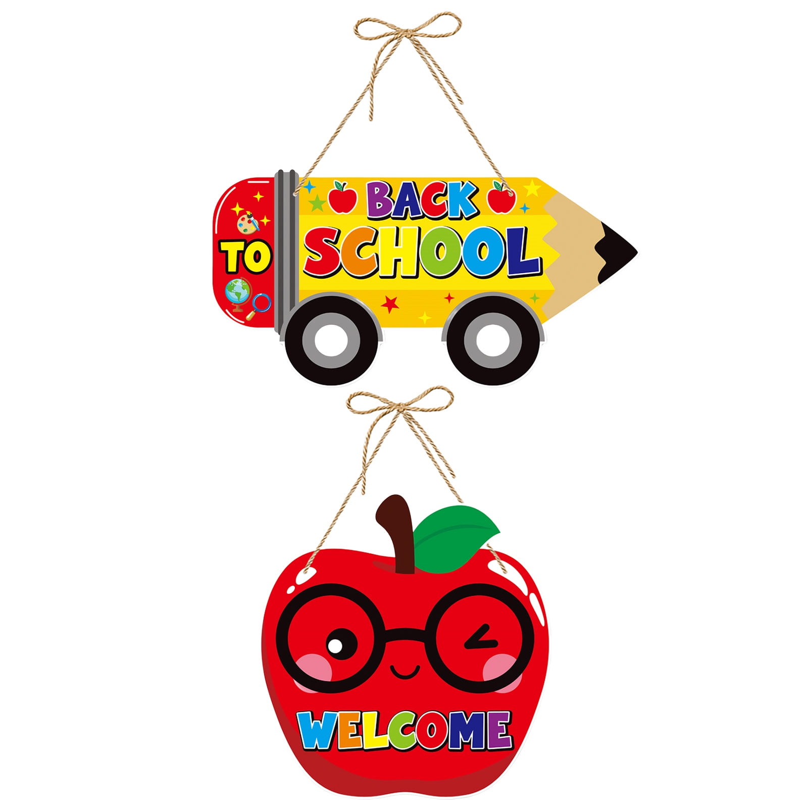 Acahhotxx Door Hanger, 1PC/2Pcs To School Door Signs First Day ...