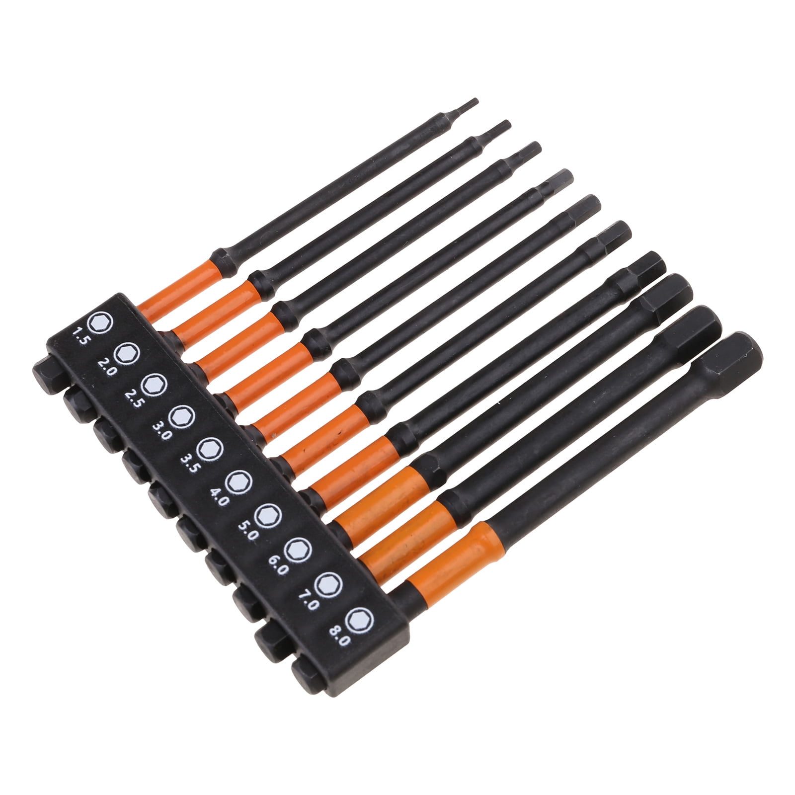 Acahhotxx Drill Bit, 10Pcs Impacts Hexagonal Head Allen Wrench Drill ...