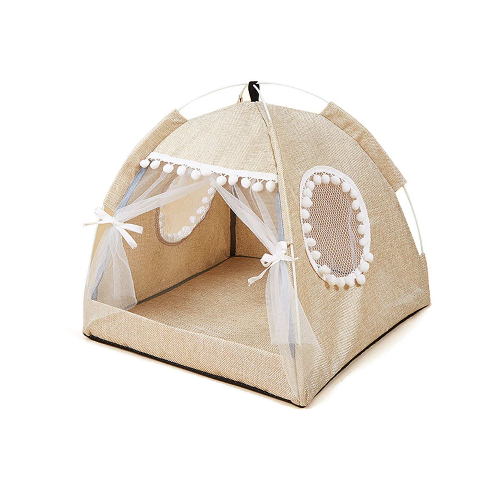 Acahhotxx Foldable Tent, Portable Pet Dogs Cat Tent Teepee for Pet ...