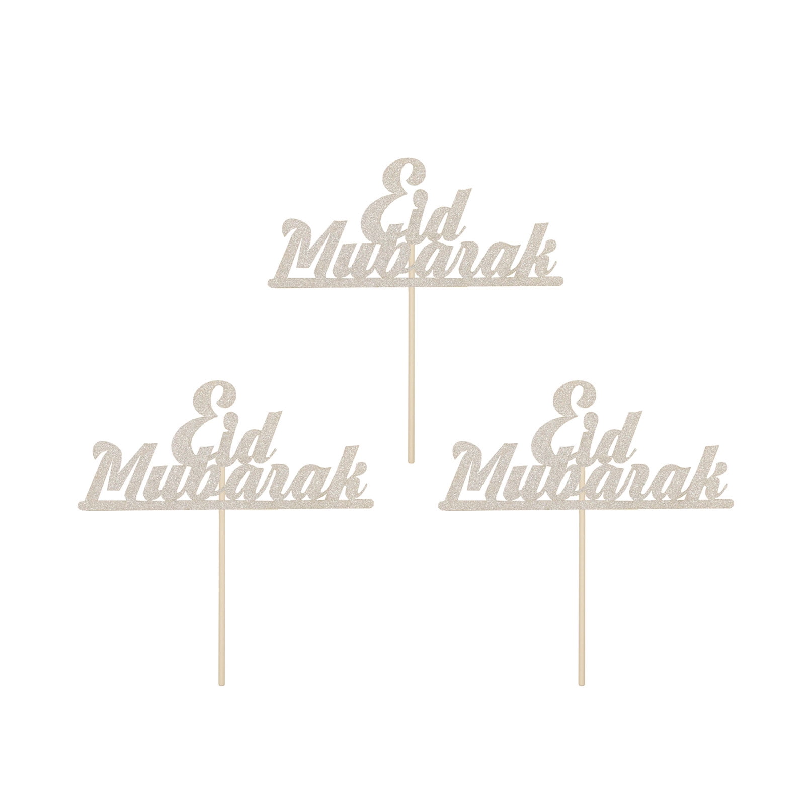 Acahhotxx Gold Sparklings EidMubarak Cake Toppers Ramadans Cake ...