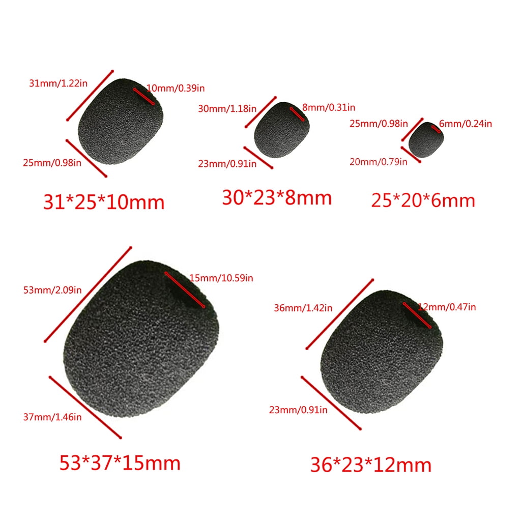 Acahhotxx Headset Pad, 10pcs Replacement Gooseneck Sponge Foam ...
