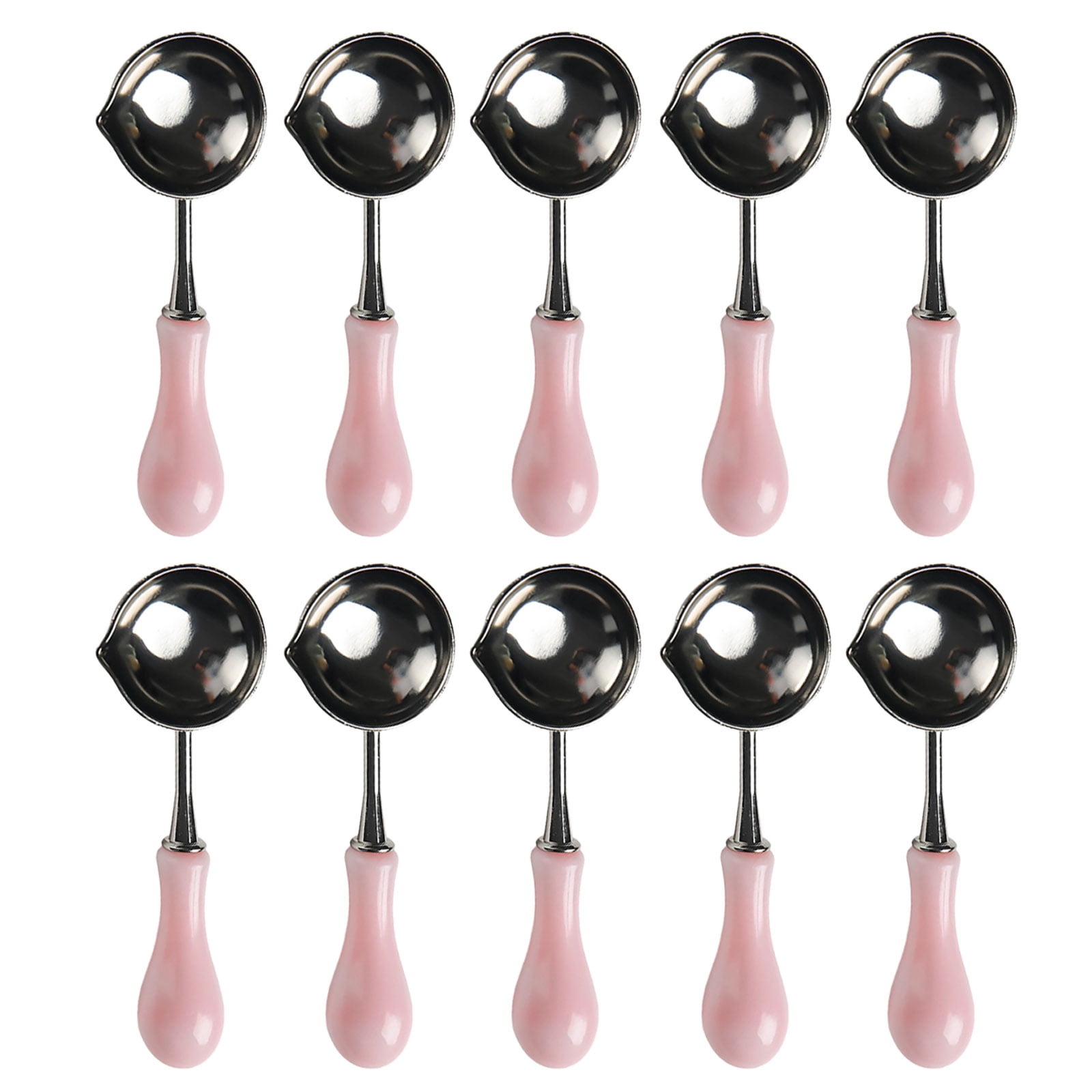 Acahhotxx Melting Spoon, 10 Pcs Waxed Seal Spoon Waxed Sealing Stamp ...