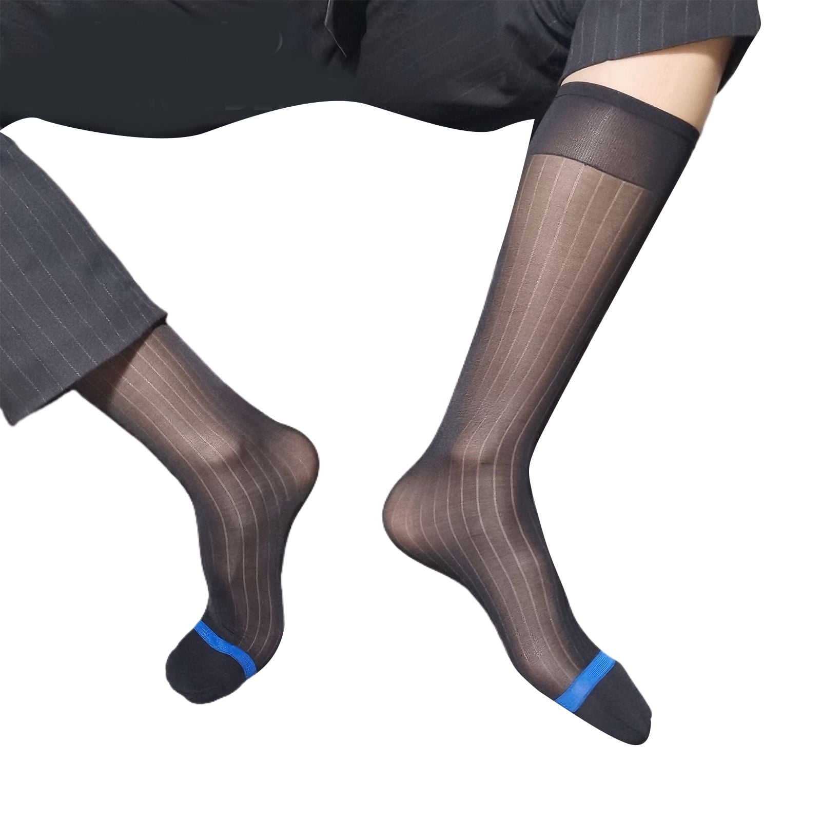 Acahhotxx Mens Socks, Mens Nylon Sheer Suit Sock Business Dress Socks ...