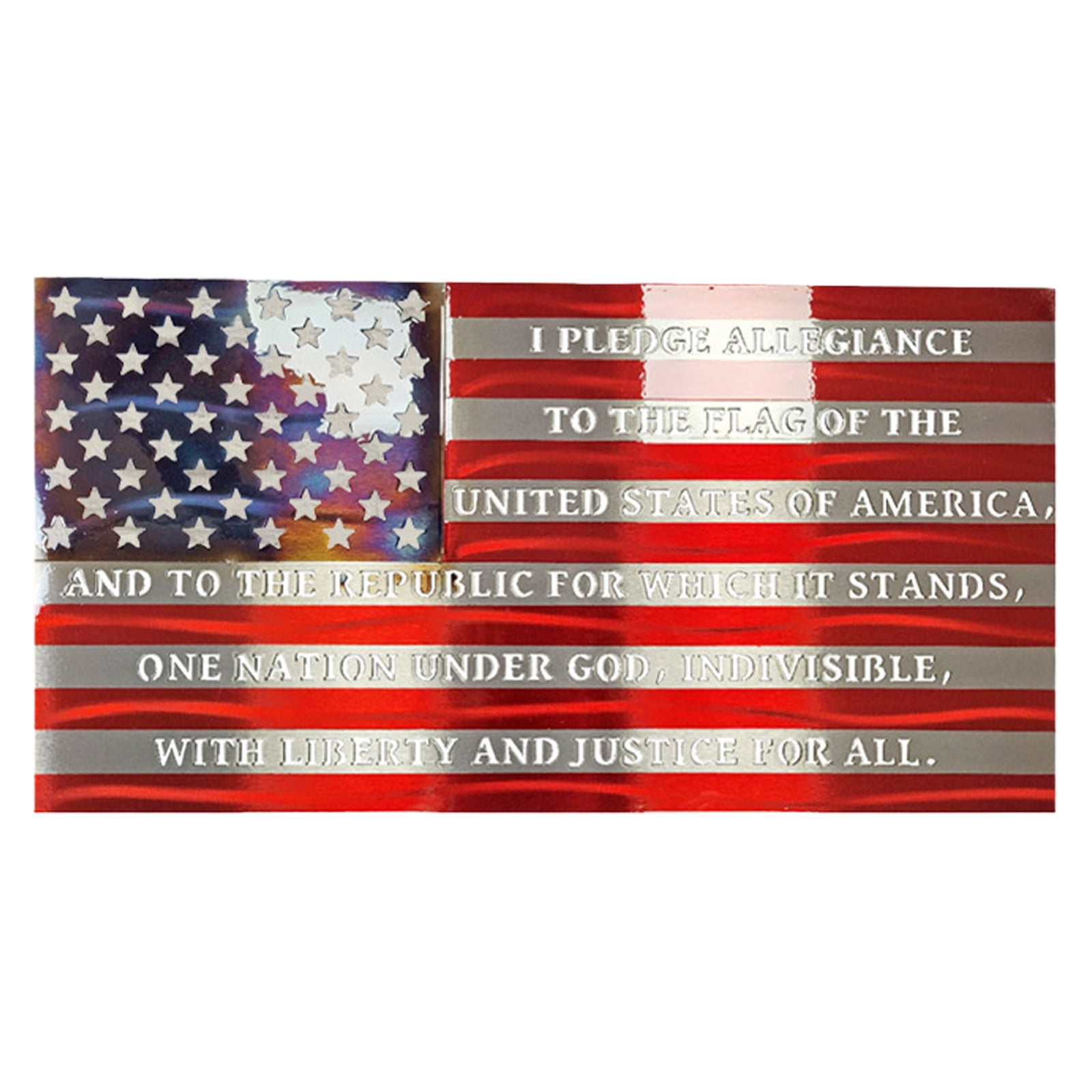 Acahhotxx Metal Flags Sign Patriotics Hangings Art Decorative Iron ...
