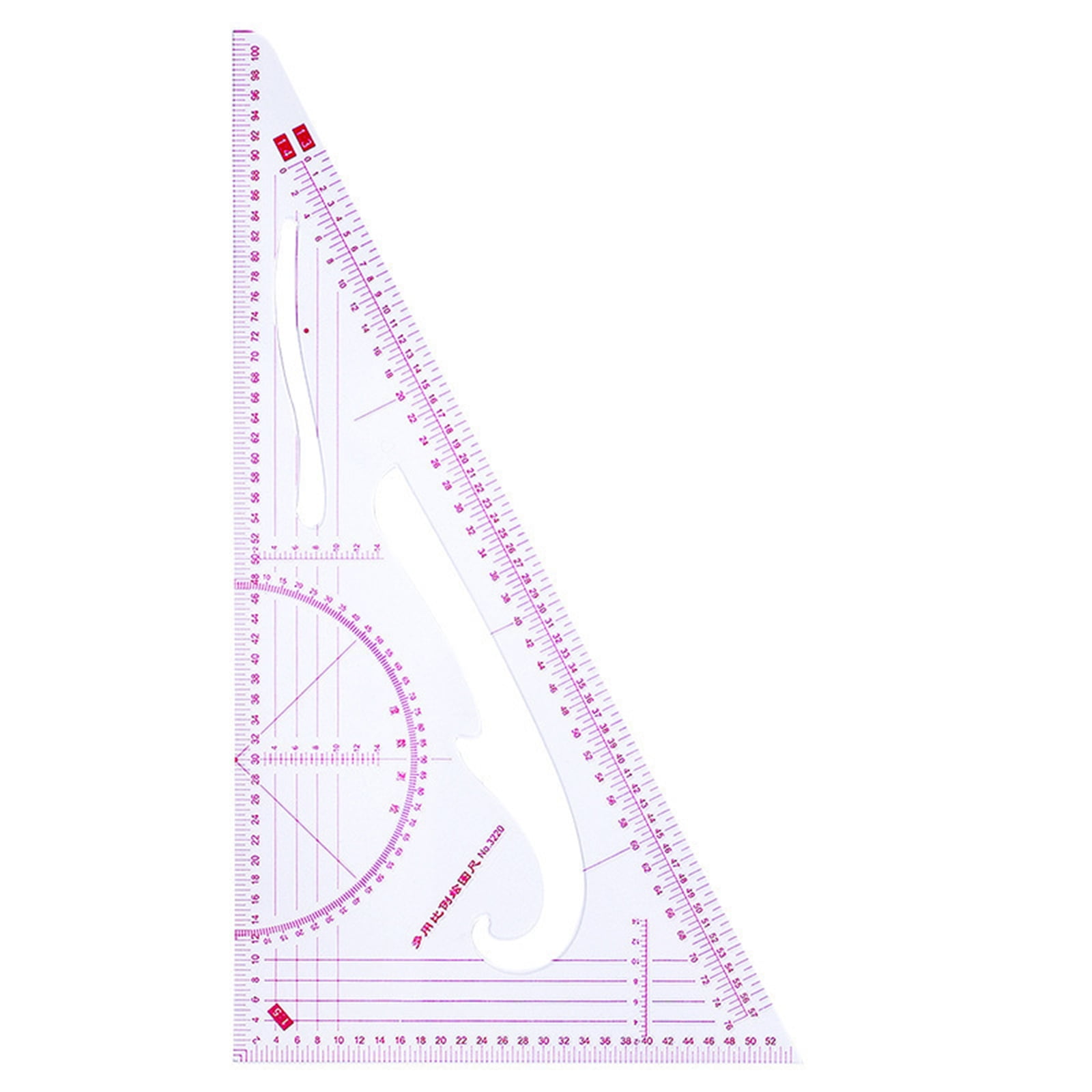 Acahhotxx Patchwork Ruler, French Curved Ruler Multifunctional ...
