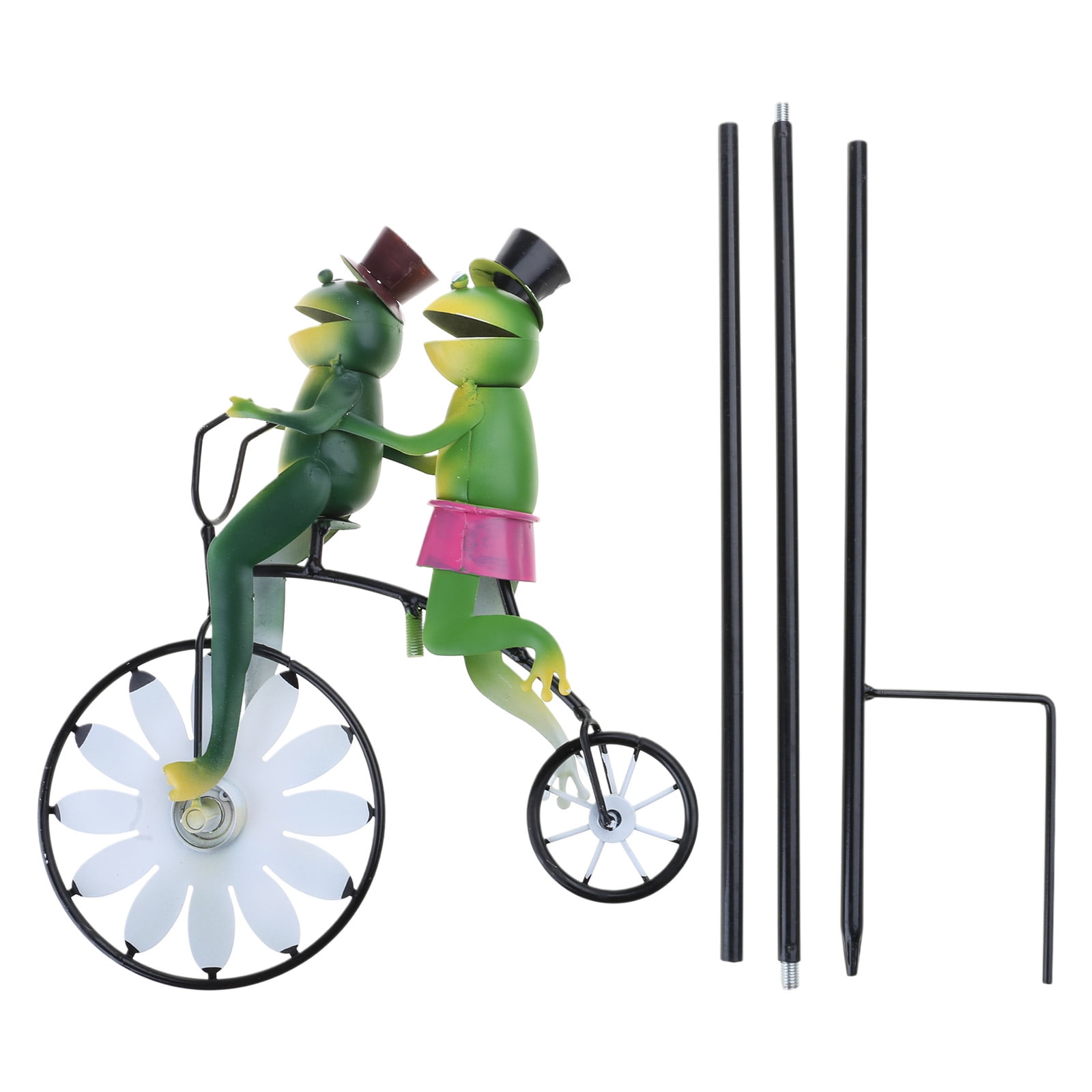Acahhotxx Pile Windmil, Wrought Iron for Frog Riding Spinner with ...