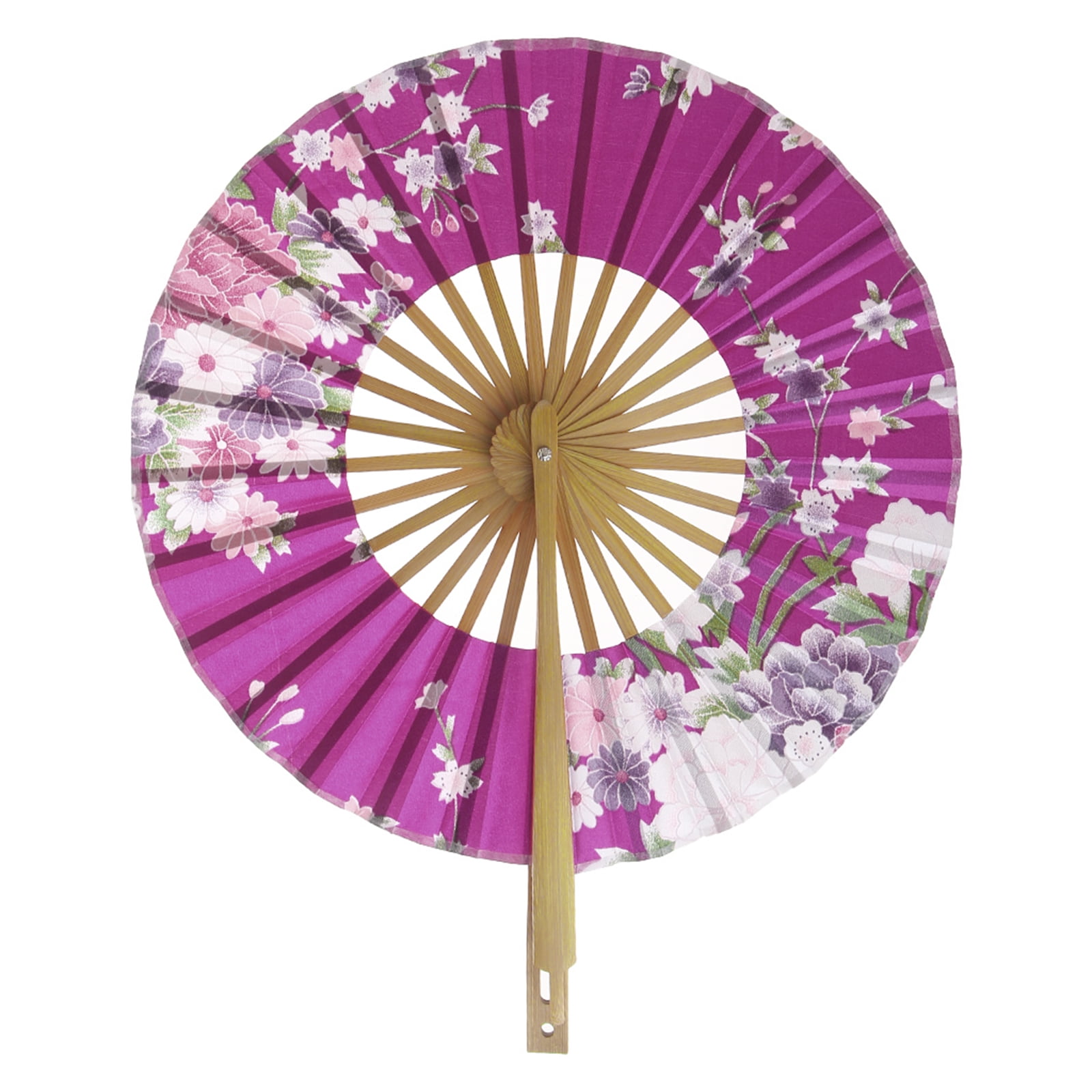 Acahhotxx Pocket Folding Fan, Japanese Flower Pocket Folding Hand Fan ...