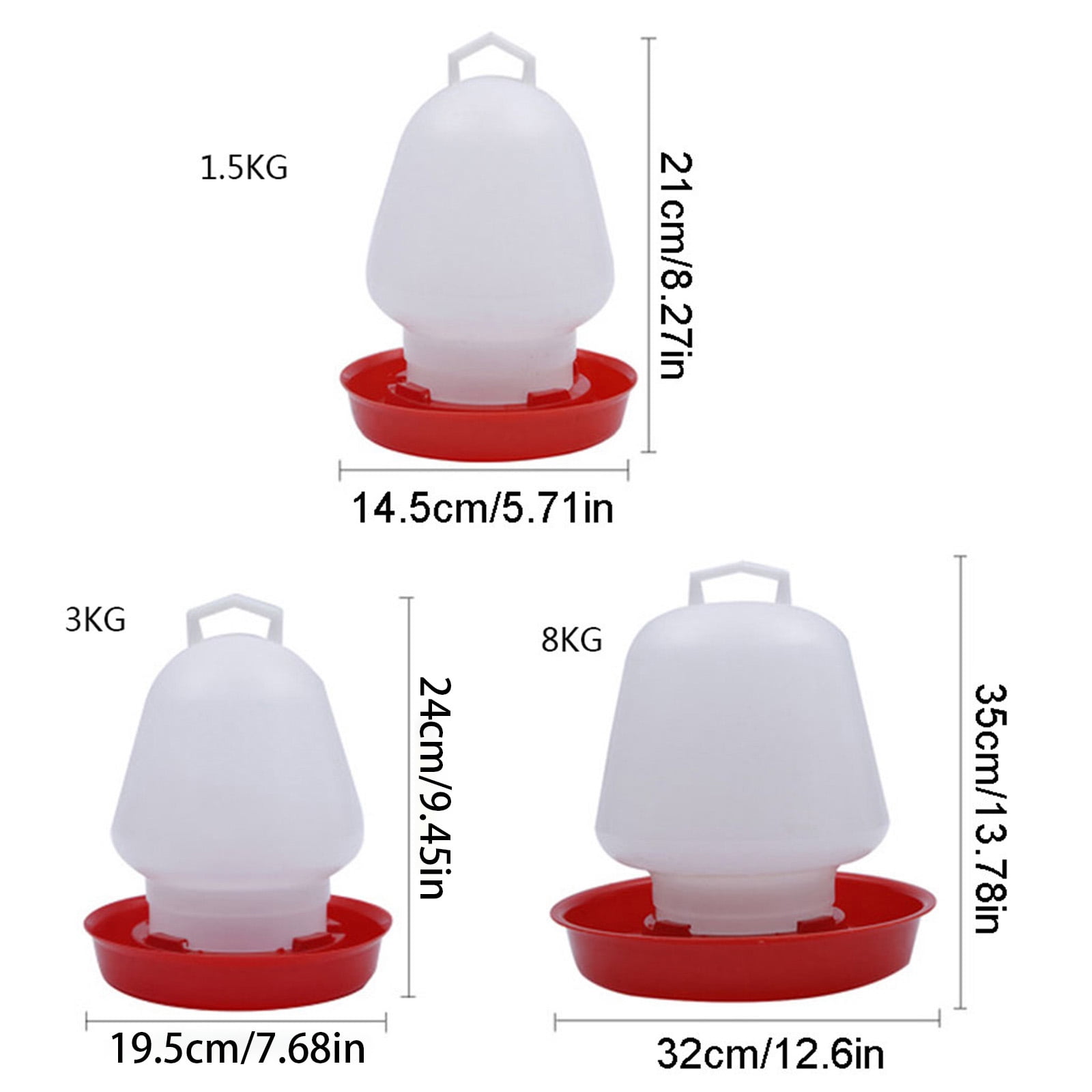 Acahhotxx Poultry Drinker, Automatic Chick Waterer Hanging Chicken ...