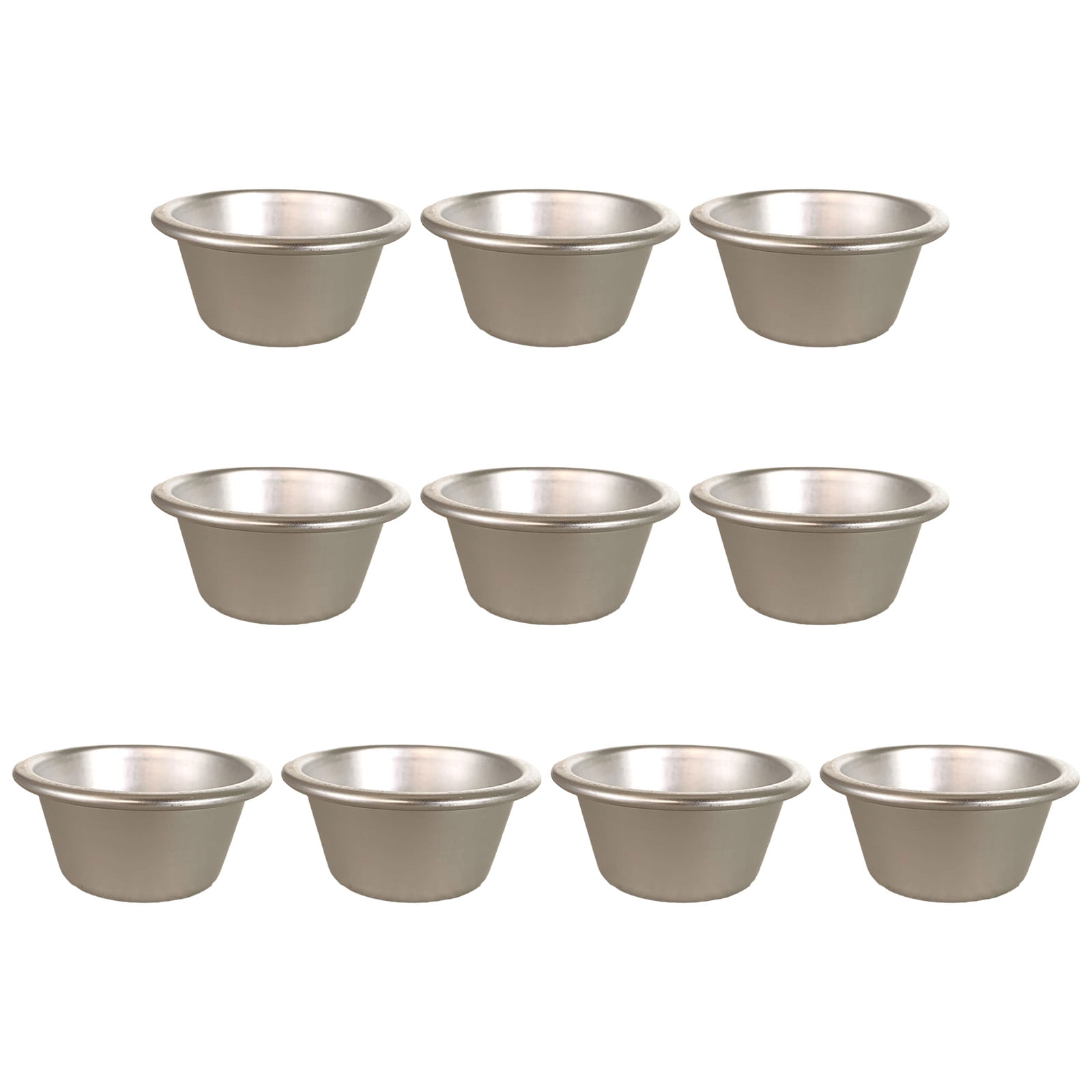 Acahhotxx Pudding Moulds, Pack of 10 Nonstick Western Cake Cup Molds ...