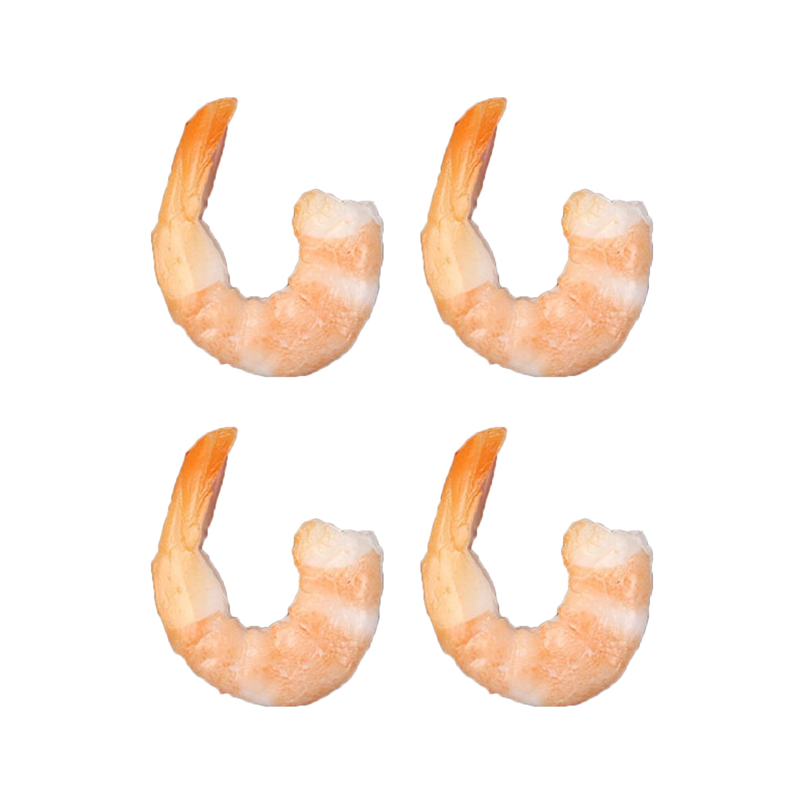 Acahhotxx Realistic Ornaments, 4PCS/Pack Artificial Shrimp Pvc ...