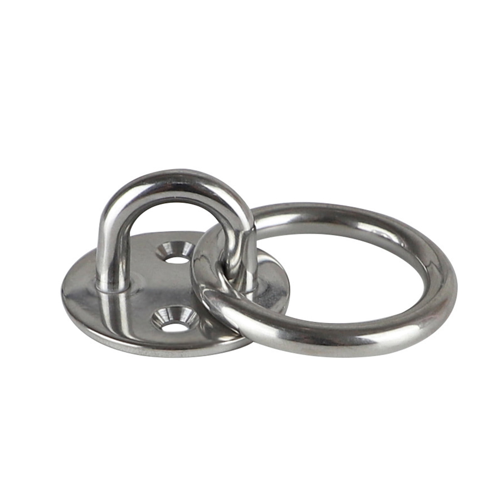 Acahhotxx Round Plate Eye Hook, Ceiling Hook Pad Eye Plate Stainless ...