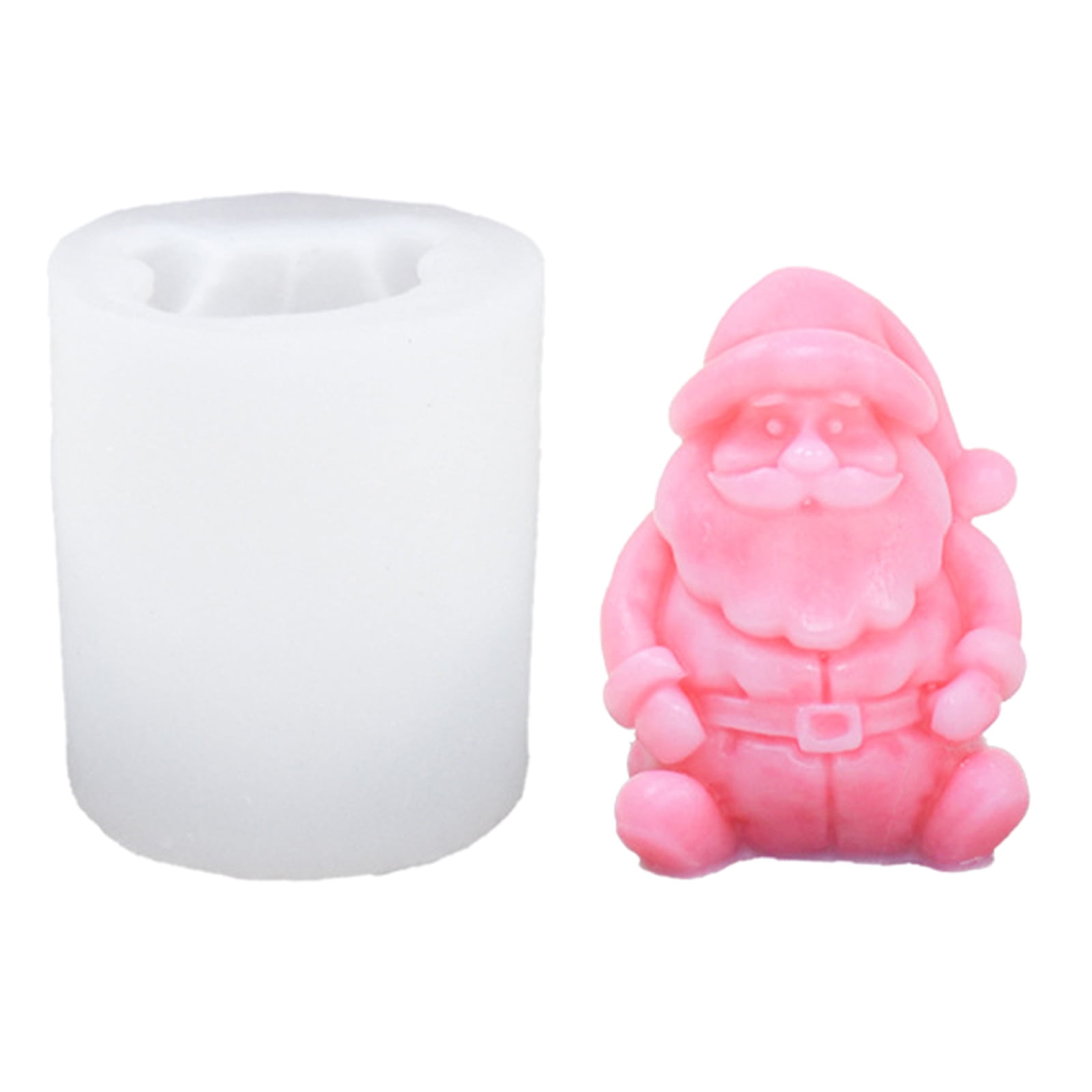 Acahhotxx Santa Candle Molds, Christmas Santa Silicone Mold Santa ...