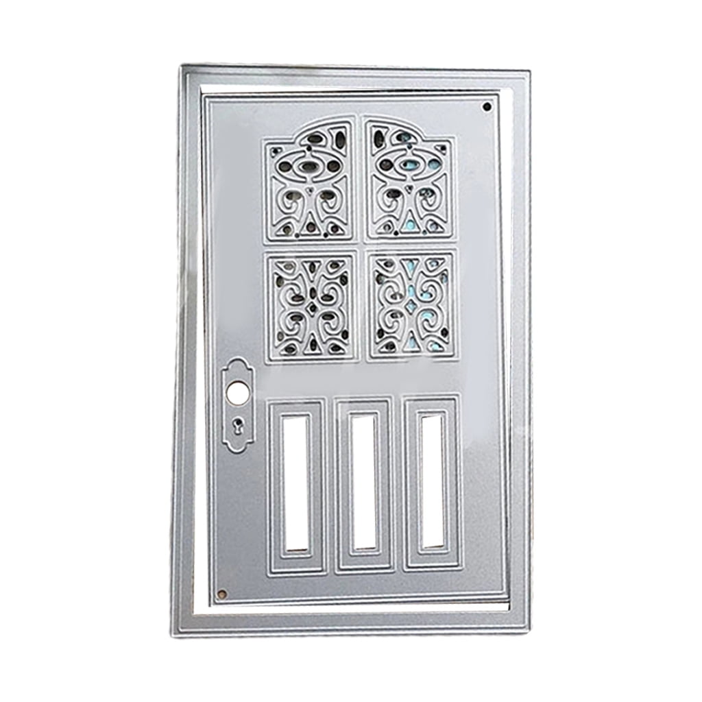 Acahhotxx Scrapbook Stamp, Gate Door Cutting Dies Stencil Template Mold ...