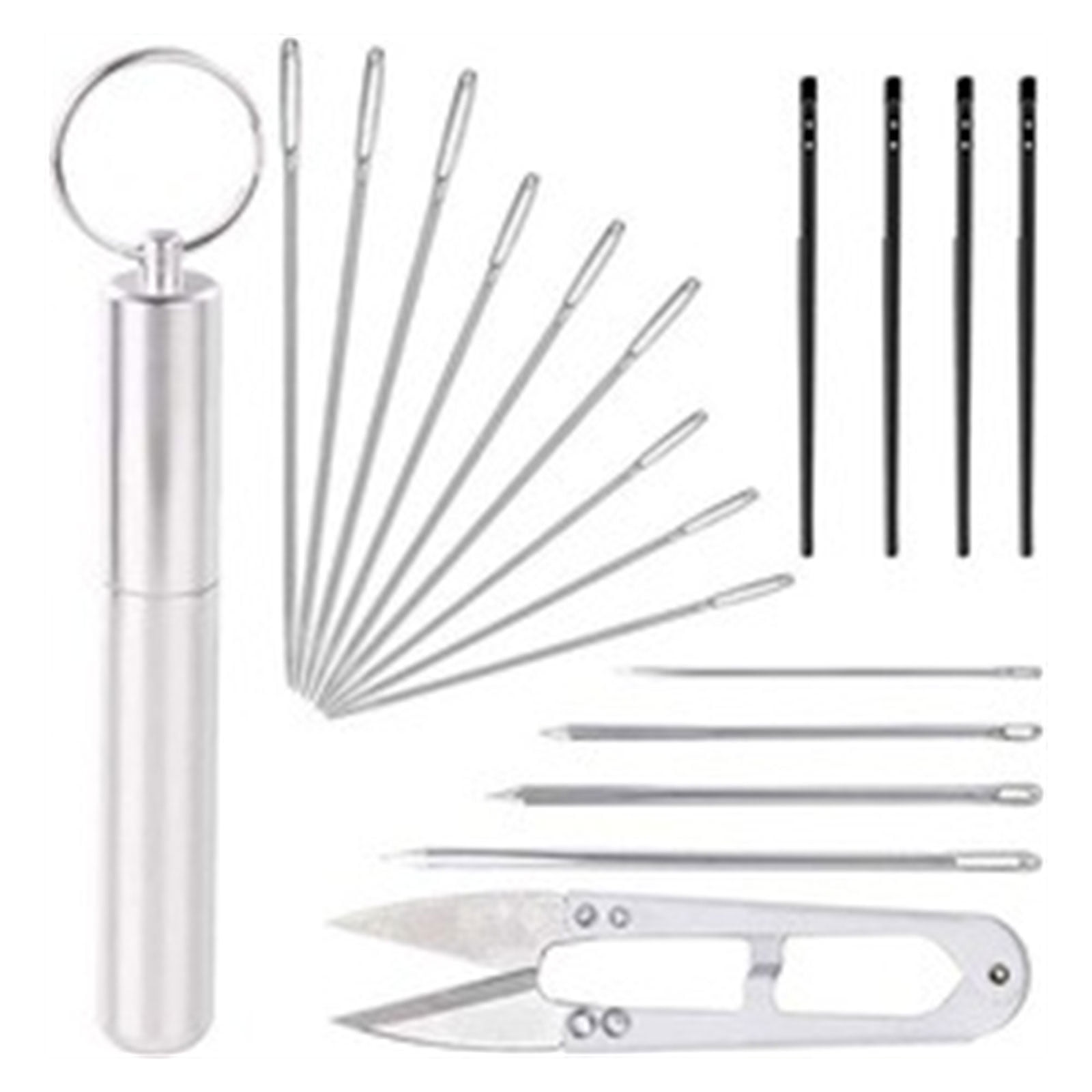 Acahhotxx Sewing Awl, Large Eye Stitching Needle Set for Leather Tools ...