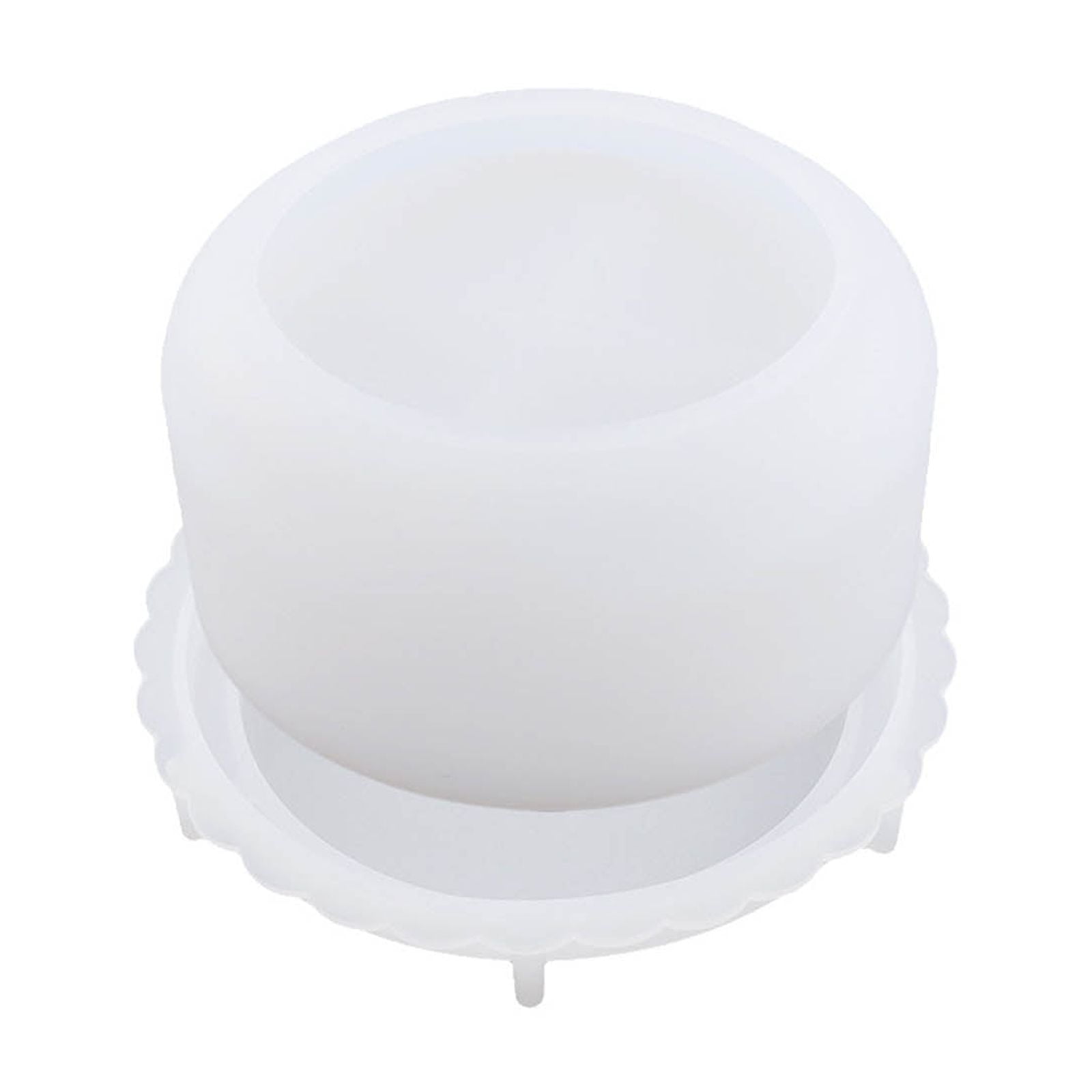 Acahhotxx Soft Molds, Candle Holder Resin Molds Round Silicone Cup Mold ...