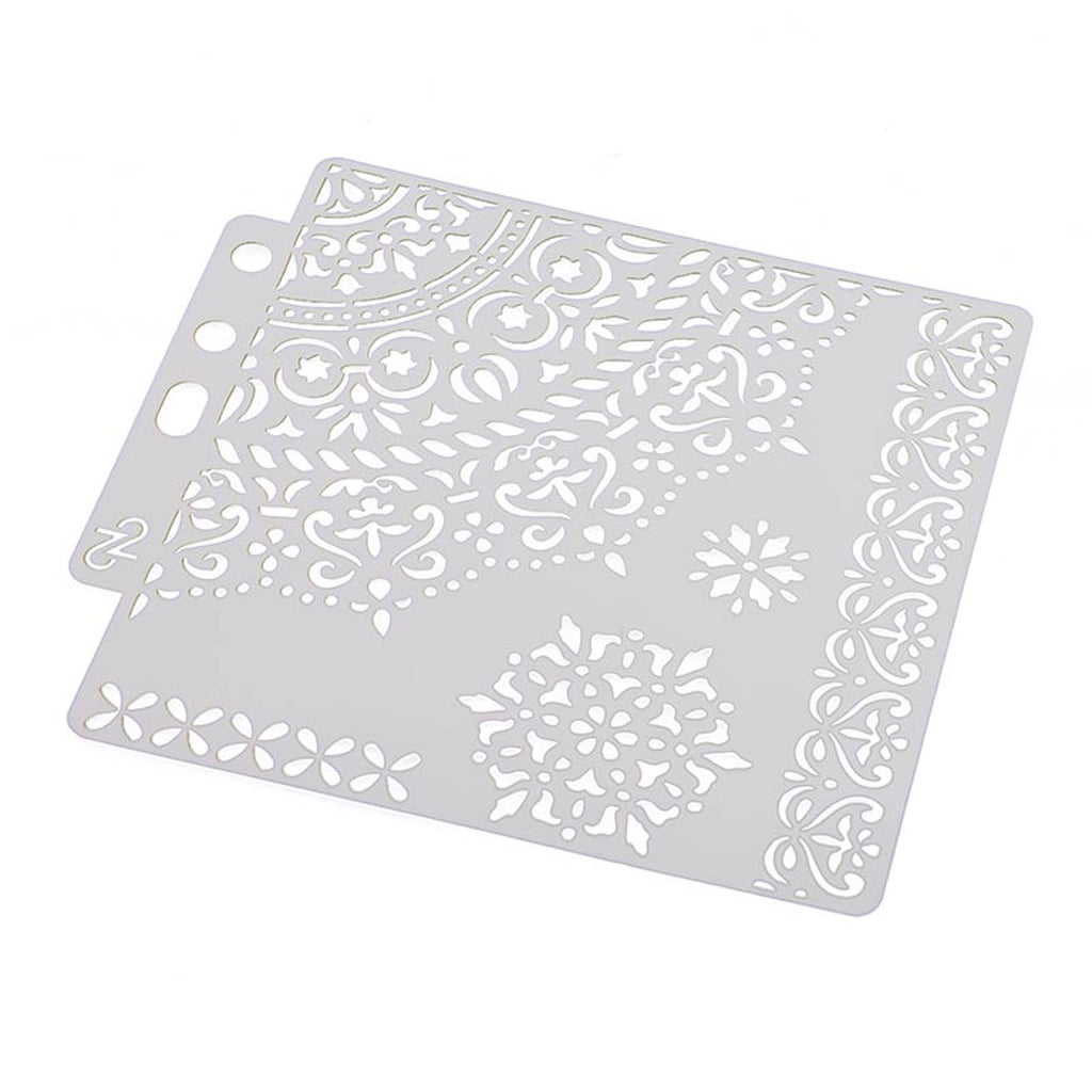 Acahhotxx Stencils Template, HomeDecorations Drawing LaserCut Template Wall Stencil Painting for ...