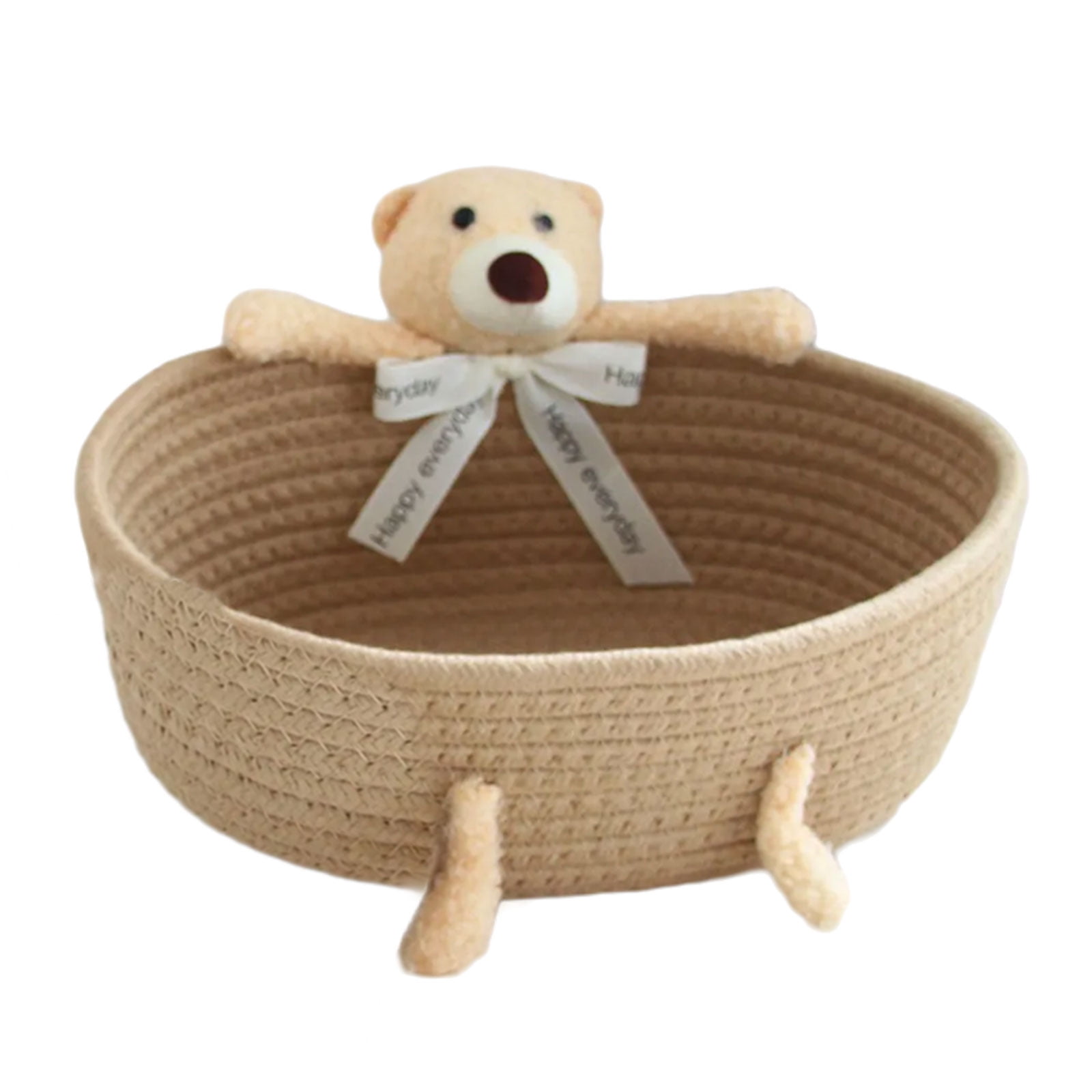 Acahhotxx Storage Holder, Handmade Cotton Rope Storage Basket Adorable ...