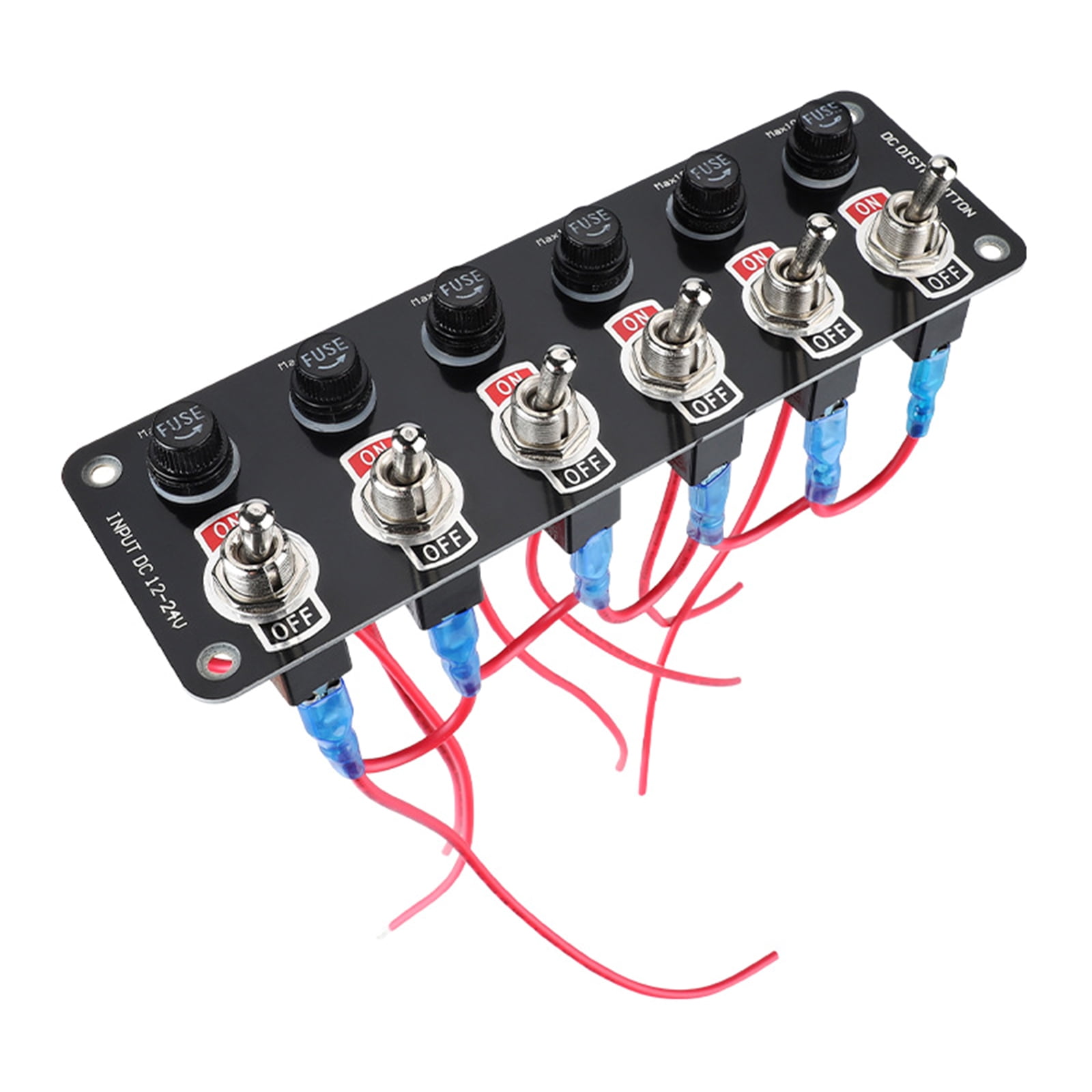 Acahhotxx Toggle Switch Panel, Rockers , 6 Gang Round Rockers Panel ...