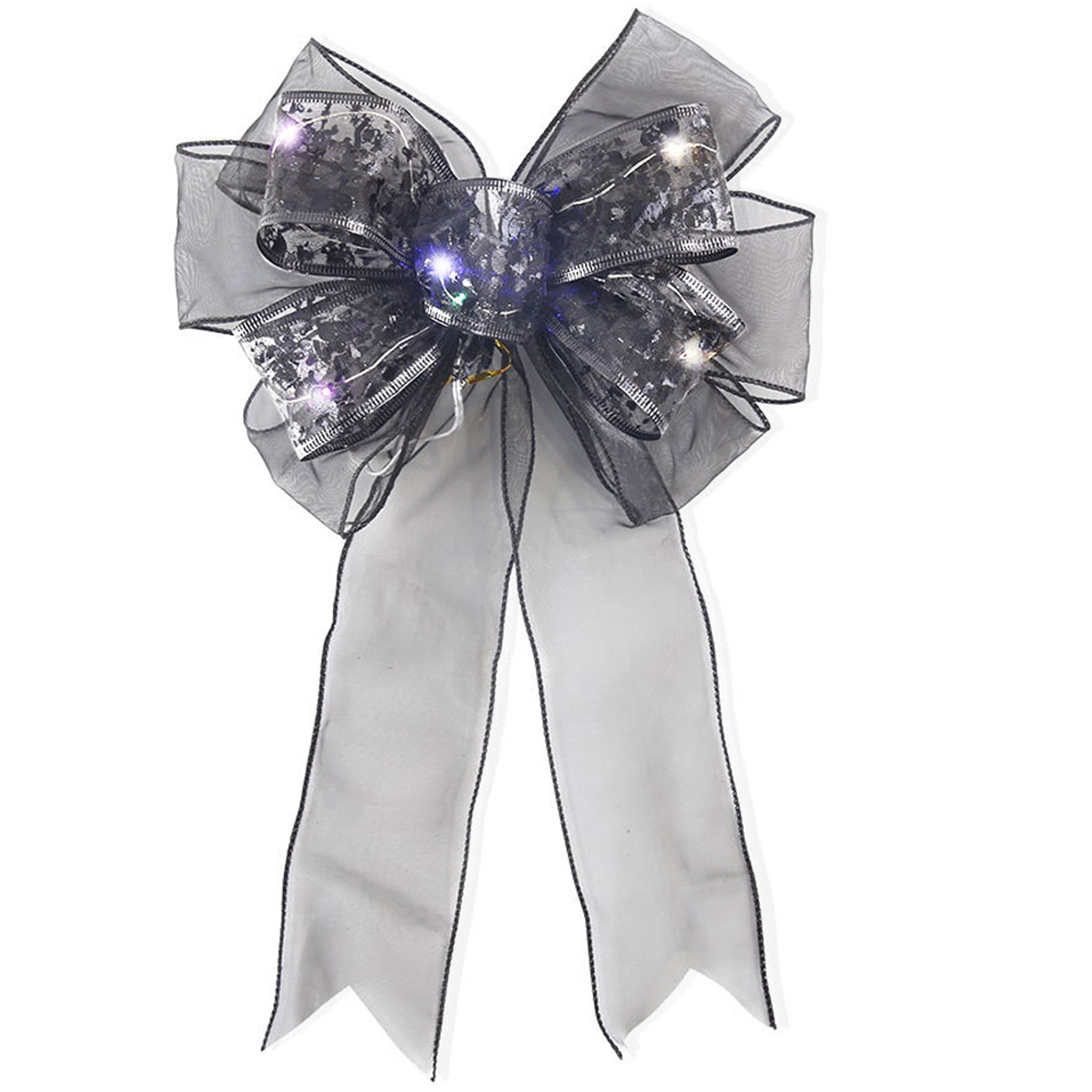 Acahhotxx Transparents Bows Tie, Halloween LED Light Up Transparents ...