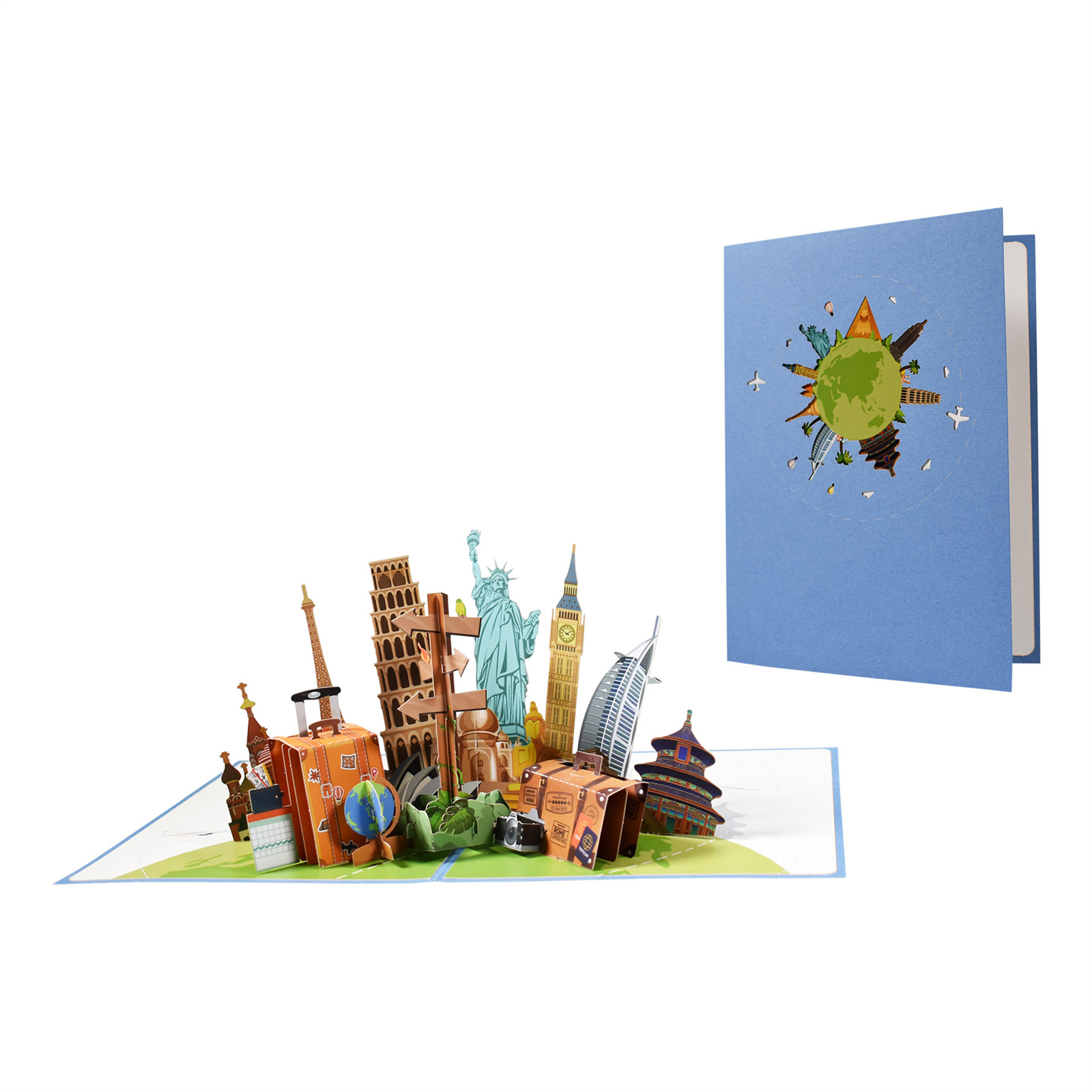 Acahhotxx Travel Up Card 3D Handmade Greeting Card for All Occasions ...