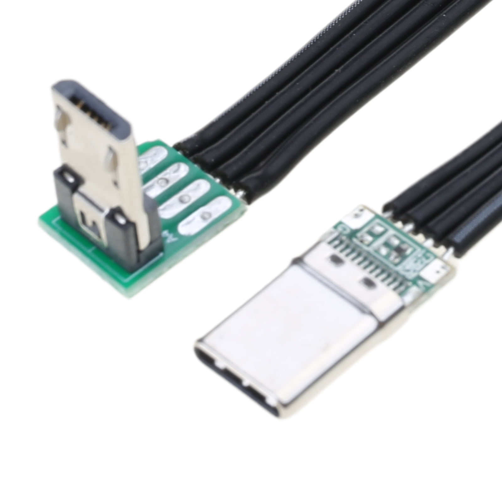 Acahhotxx USBC to MicroUSB, Short USBC Flat Thin Ribbon FPC Cable USB ...