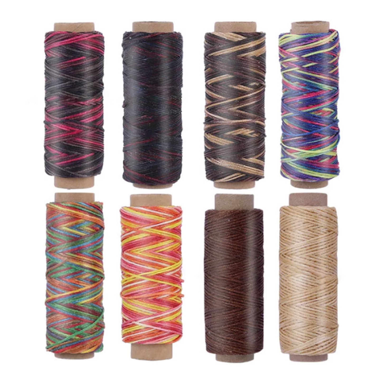 Acahhotxx Waxed Thread, 150D Leather Sewing Thread Waxed Thread for ...