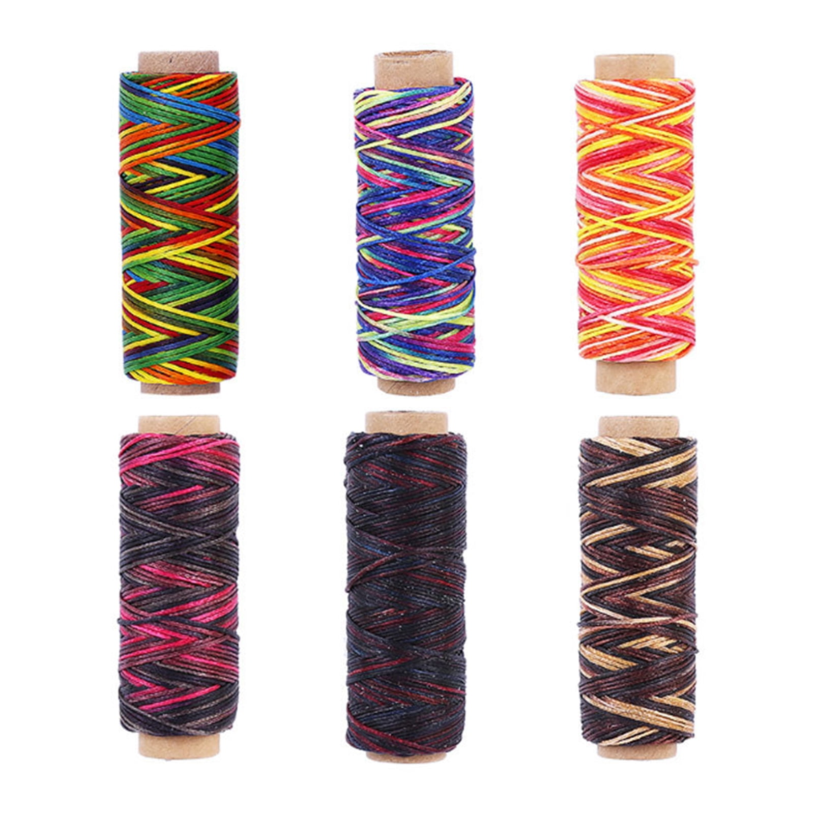 Acahhotxx Waxed Thread, 150D Leather Sewing Thread Waxed Thread for ...