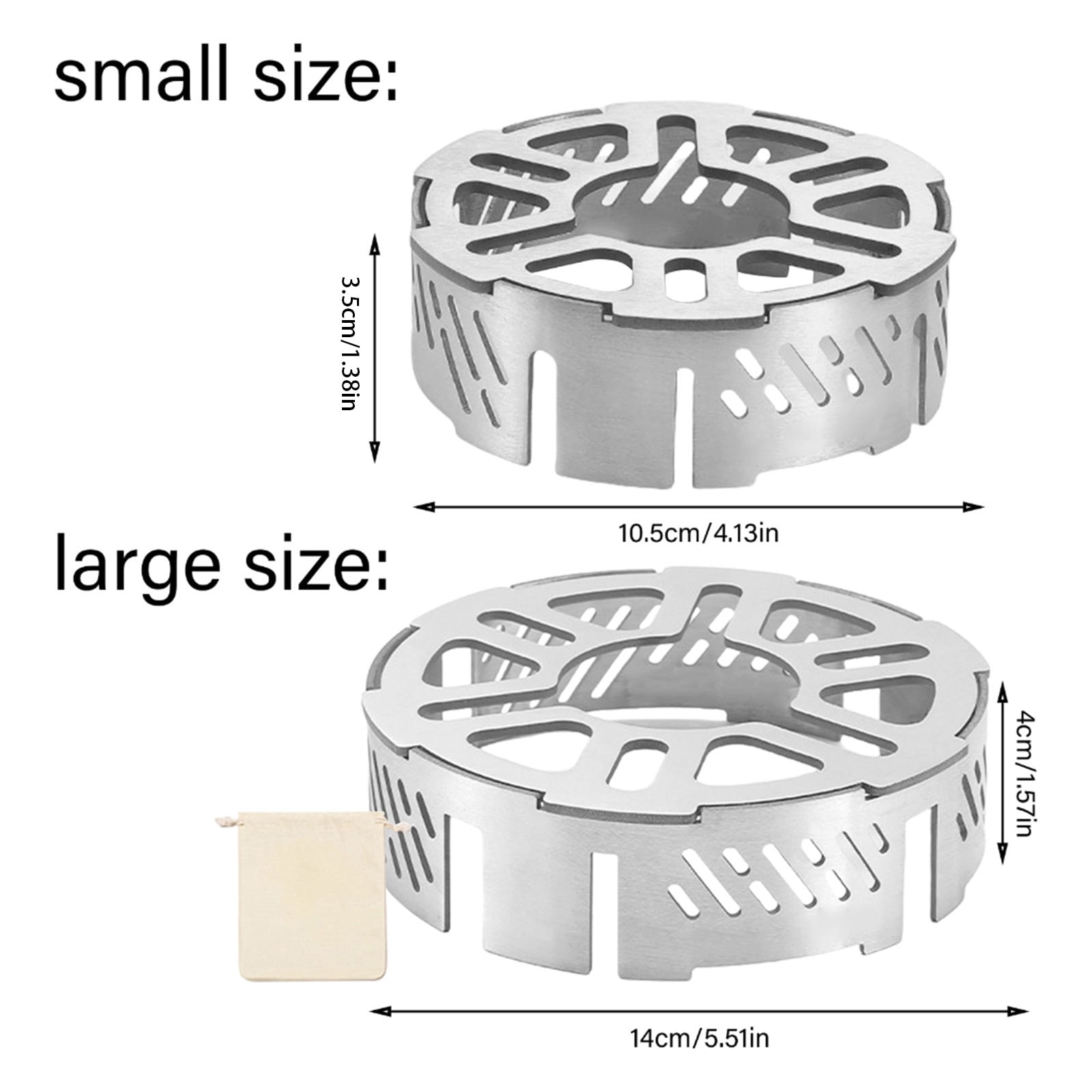 Acahhotxx Wind Screen, Camp Stove Windproof Rings Outdoor Stove ...