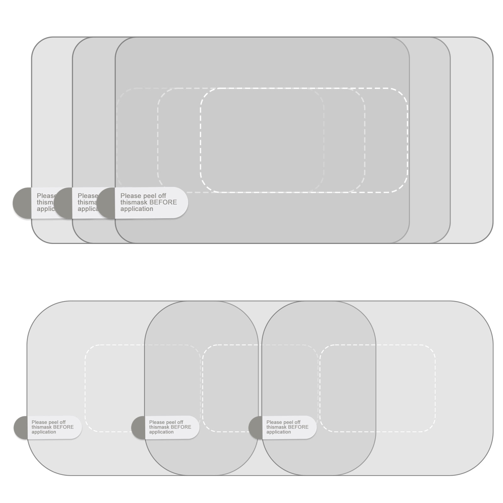 Acahhotxx Windshield Film, Electrostatic Windshield Film For Dashcam ...