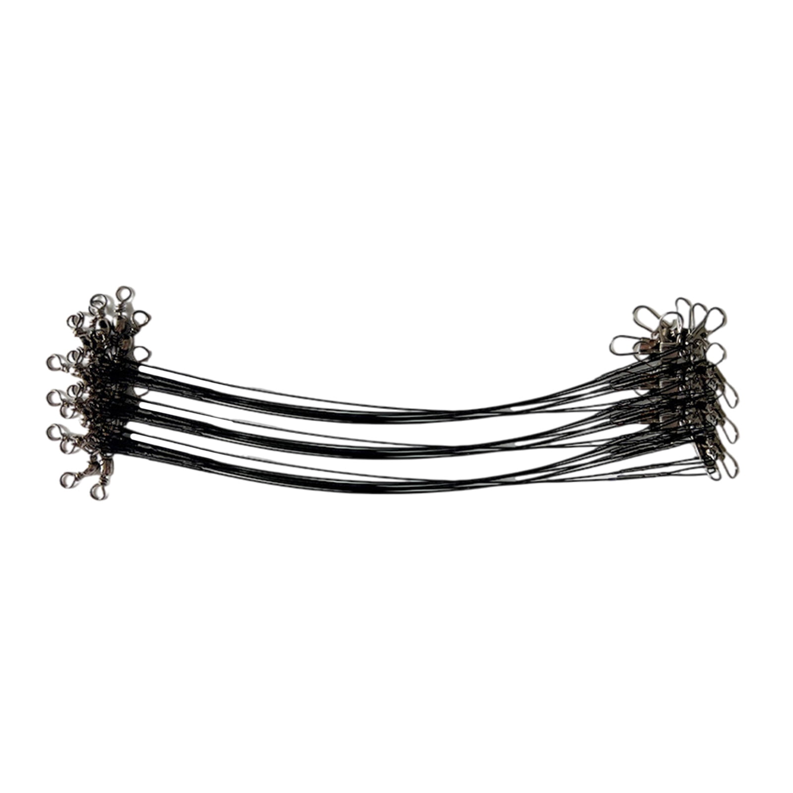 Acahhotxx Wire Leader, 40Pcs Fishing Leader Wire With Swivels AntiBite ...