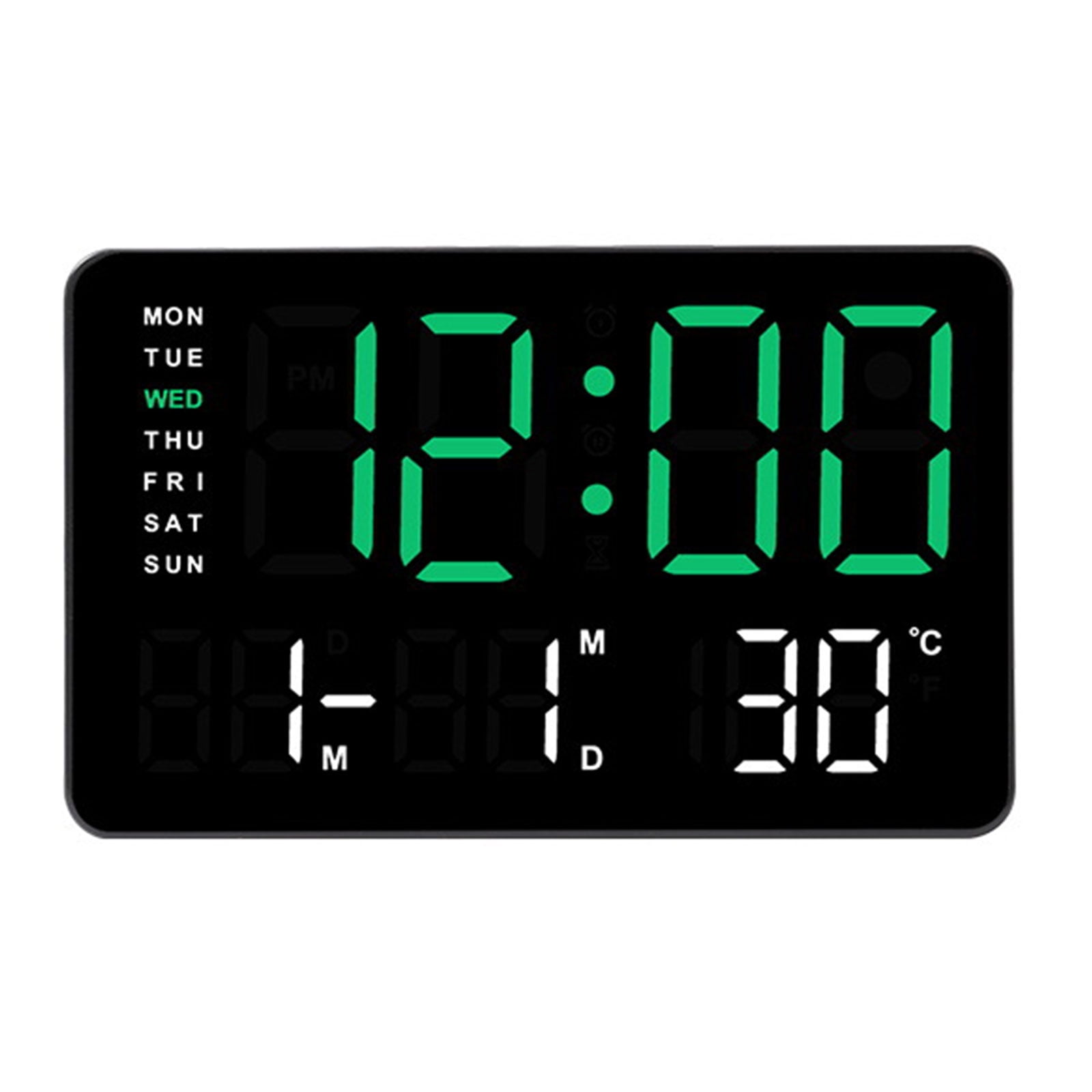 Acahhotxx digital clock, 10.5in LED Digital Clock with Temperature ...