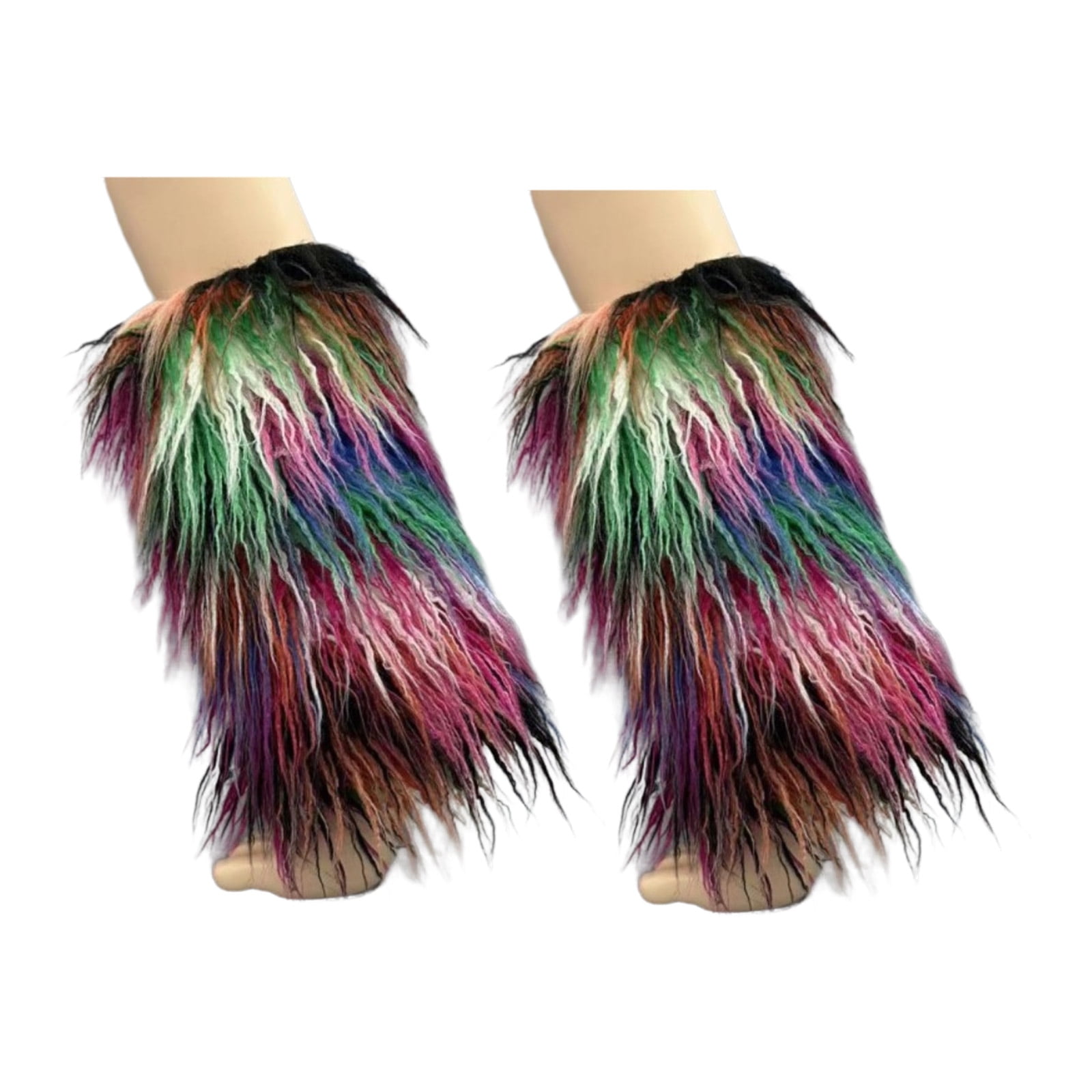 Acahhotxx leg warmer, Women's Fuzzy Faux Furs Leg Warmers Furs Long ...