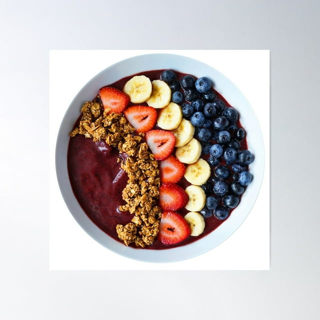 Acai Bowl Poster Wall Art, Modern Wall Decor For Living Room Bedroom ...
