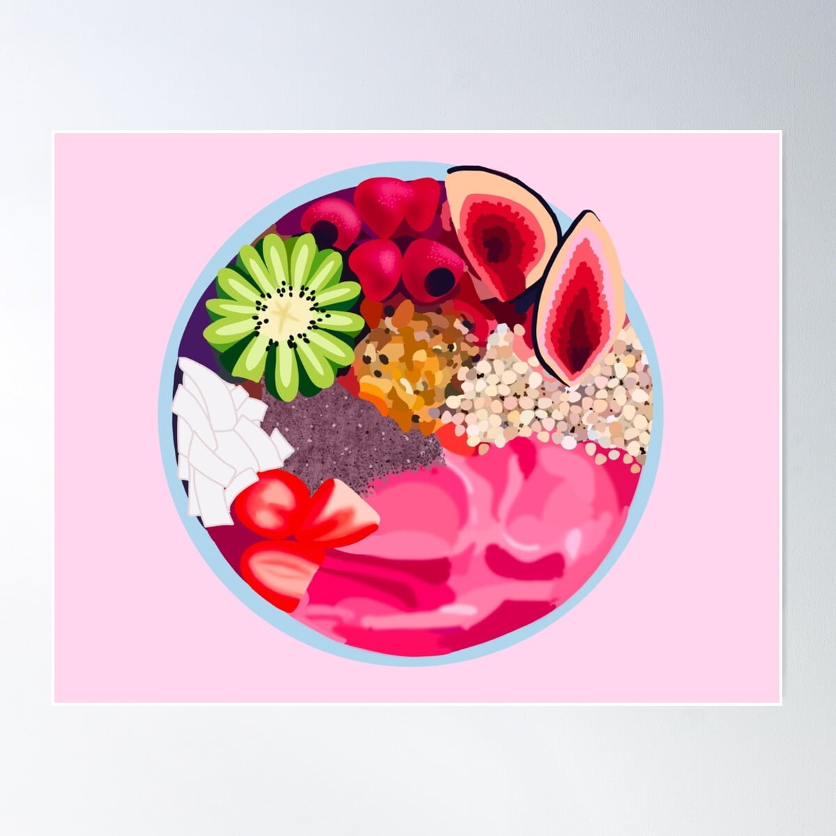 Acai Bowl Poster Wall Art, Modern Wall Decor For Living Room Bedroom ...