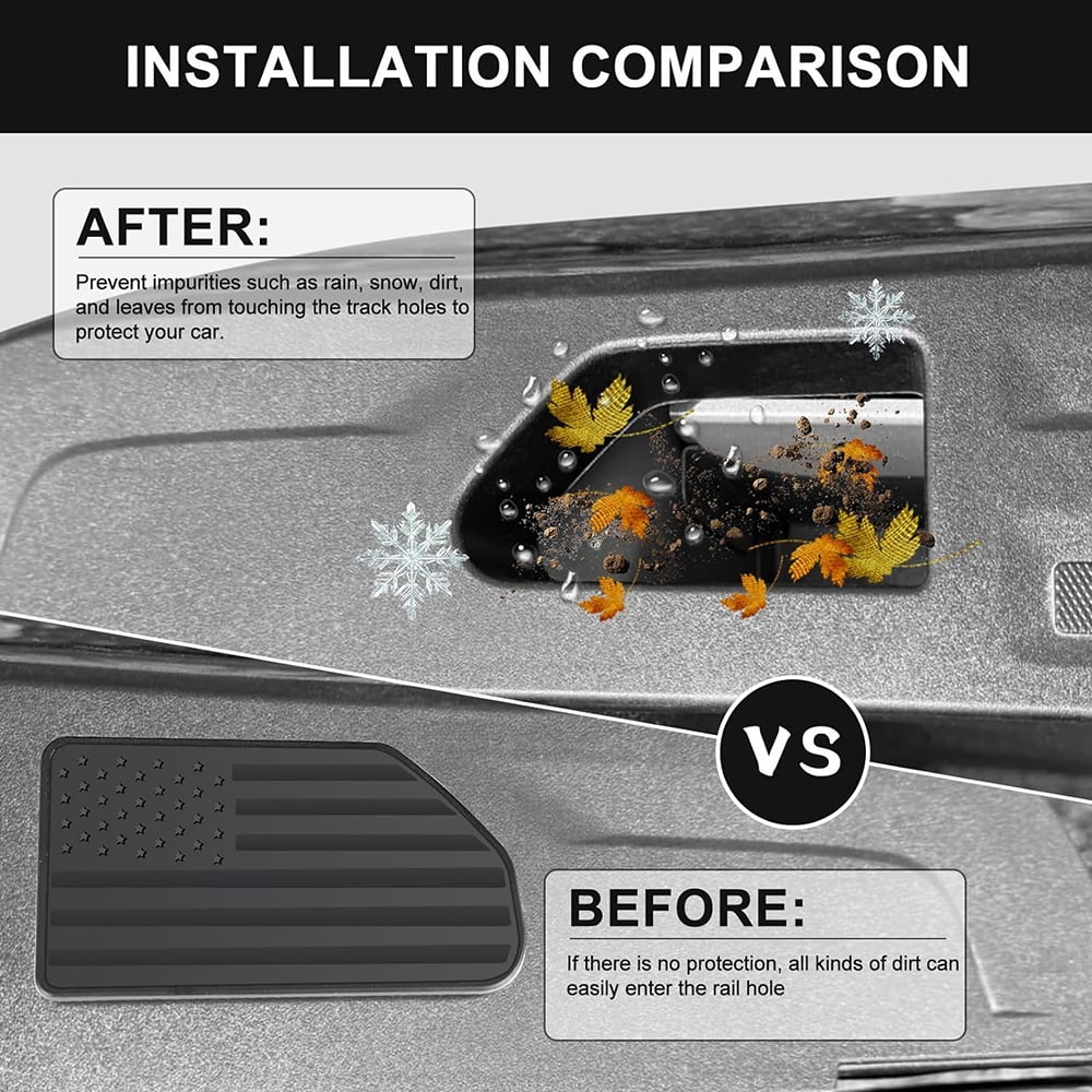 Acaige 1 Set Bed Rail Stake Pocket Covers For Chevy Silverado - Walmart.com