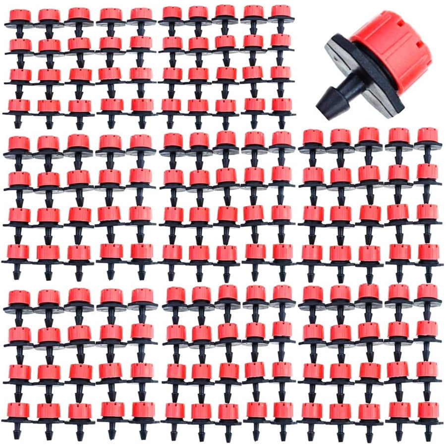 Acaige 100Pcs Adjustable Micro Dripper Emitter Flow Drip Irrigation ...