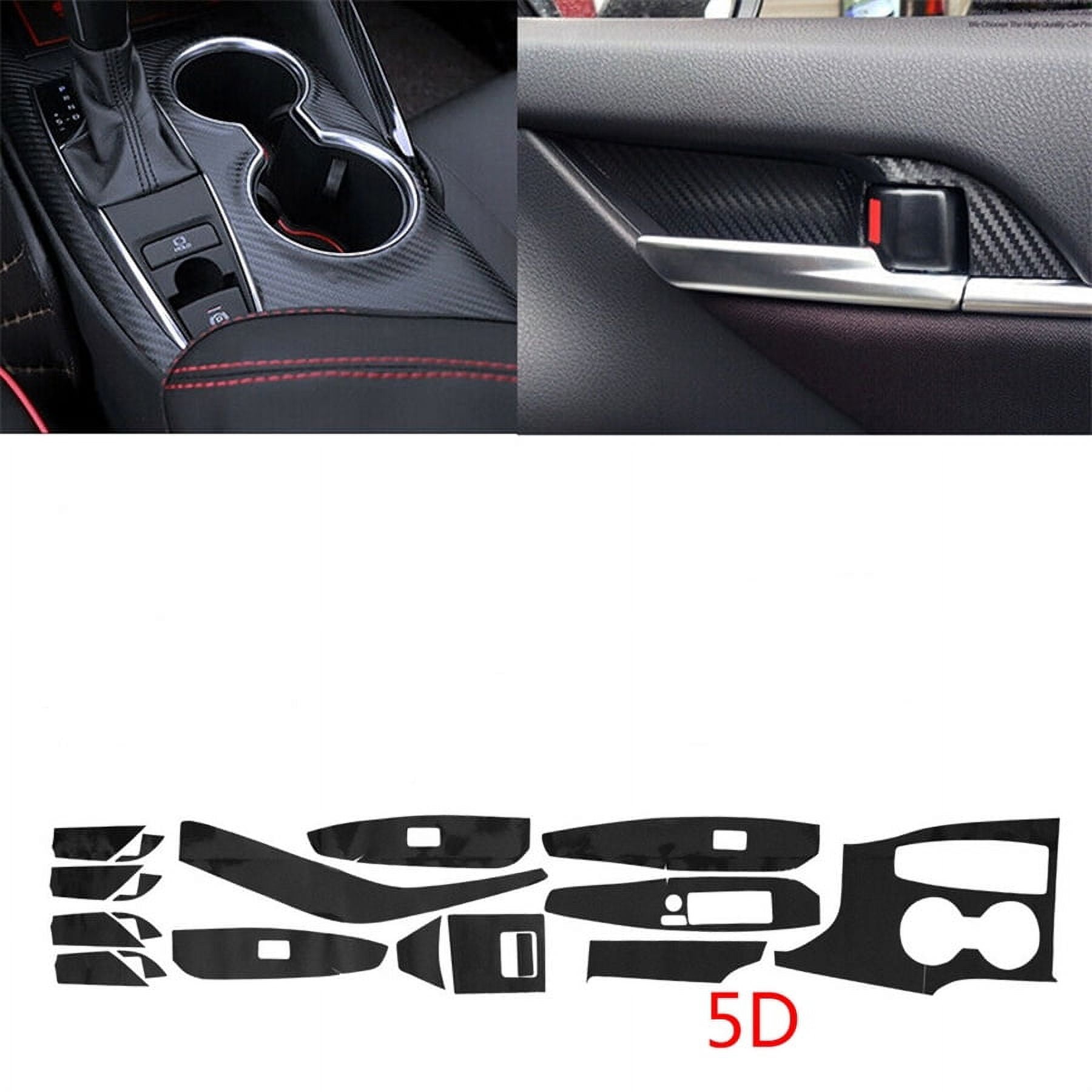 Acaige Carbon Fiber Look Car Interior Panel Trim Sticker Set For Toyota ...