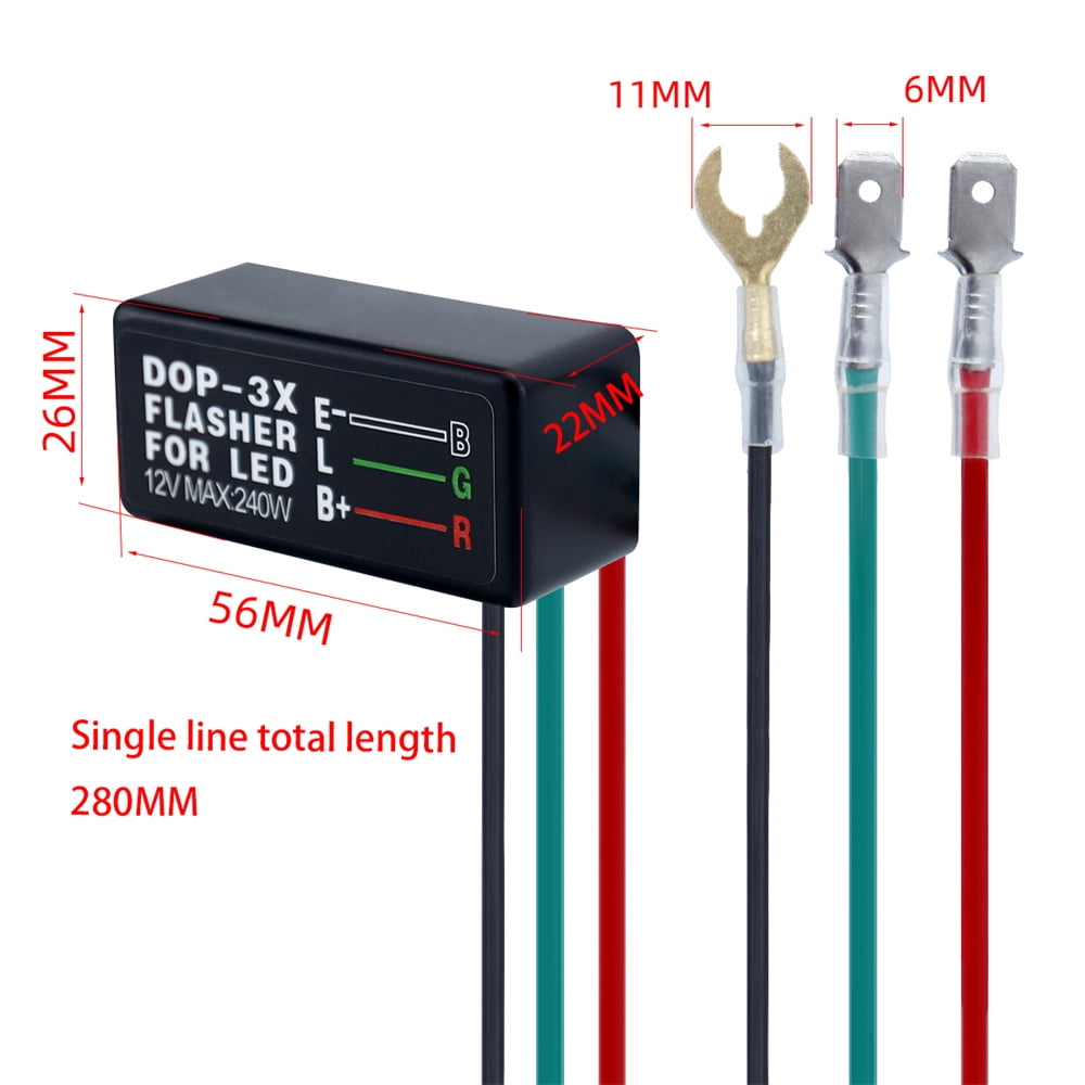 Acaige Turn Signal Rocker Switch With Flasher For Atv Utv Rv Vehicle ...