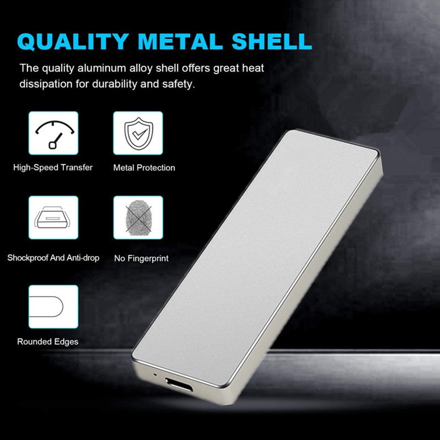 Acaige External Hdd Ssd Type-C Usb 3.1 1Tb Portable Mobile Mini Hard ...