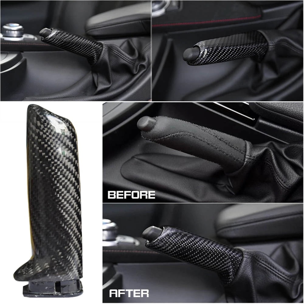 Acaige Real Carbon Fiber Handbrake Brake Handle Cover For Bmw E46 E90 ...