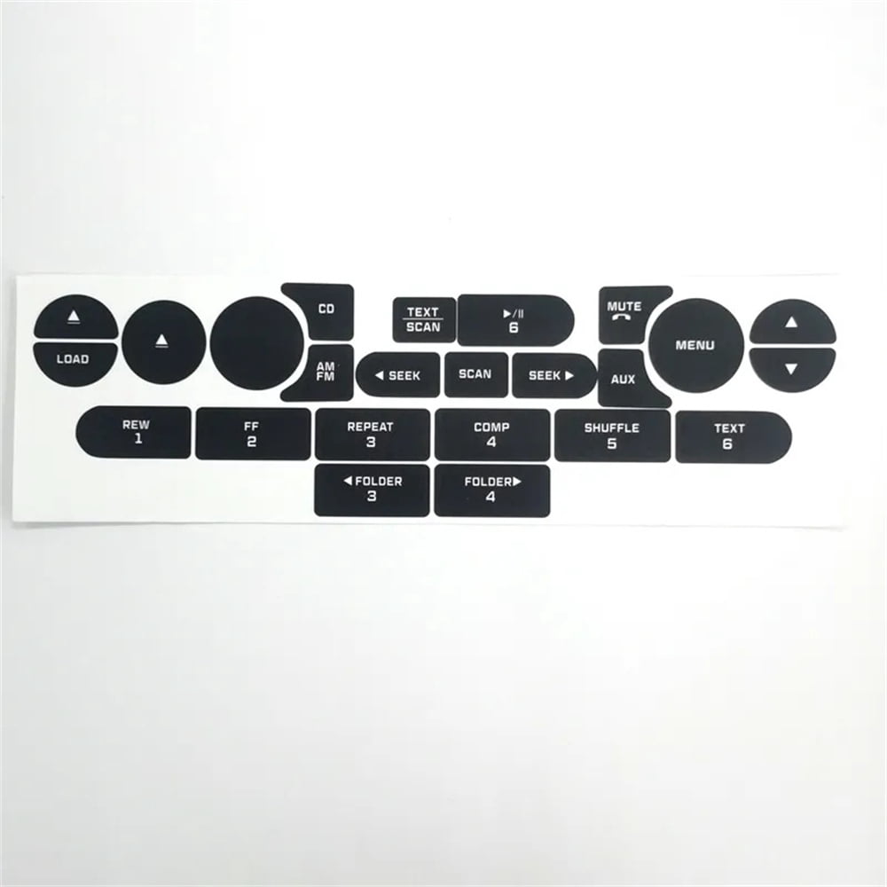 Acaige Replacement Radio Button Stickers For Ford Mustang 2005 2006 ...